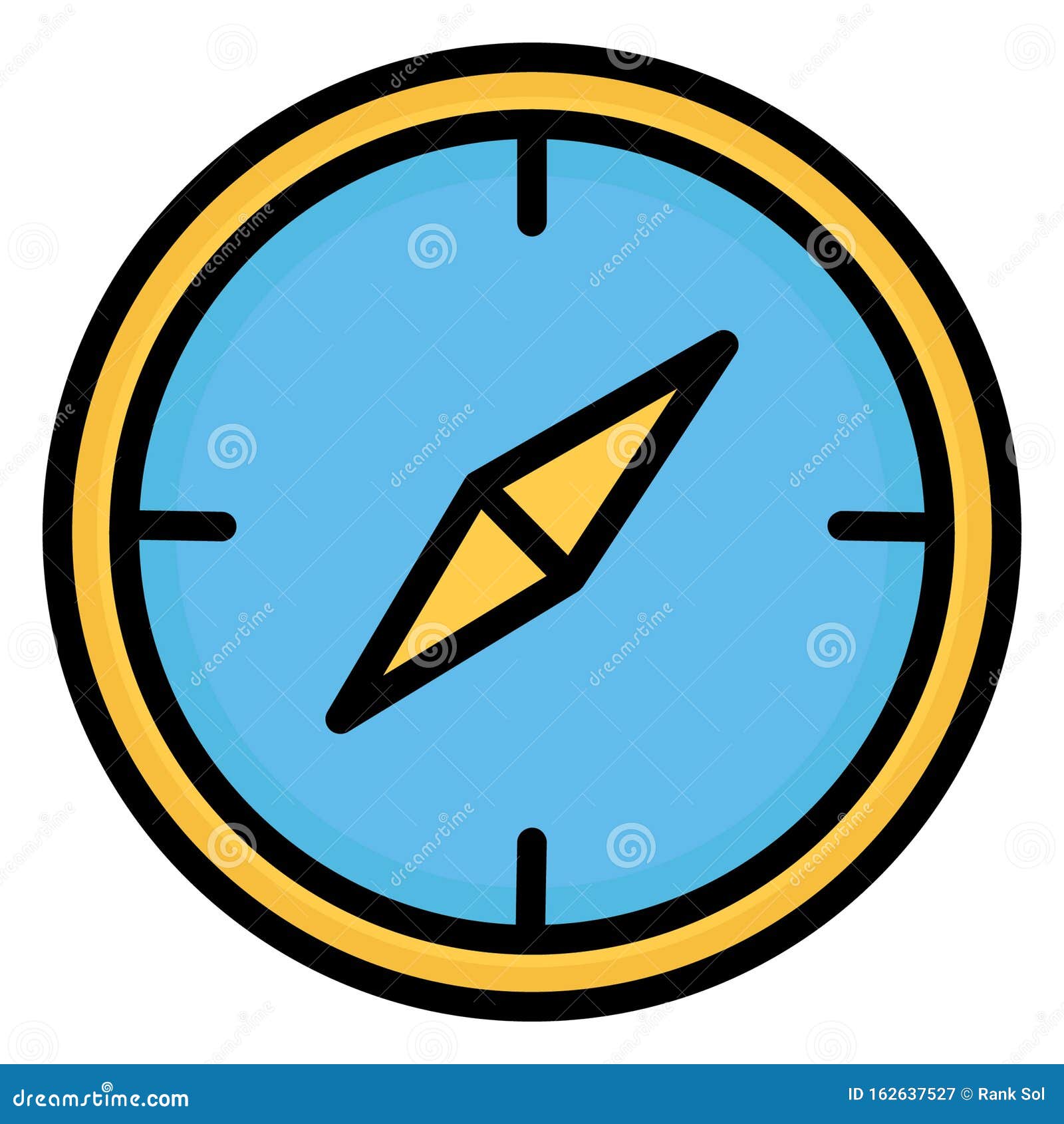Cardinal Points Isolated Vector Icon Which Can Easily Modify or Edit ...