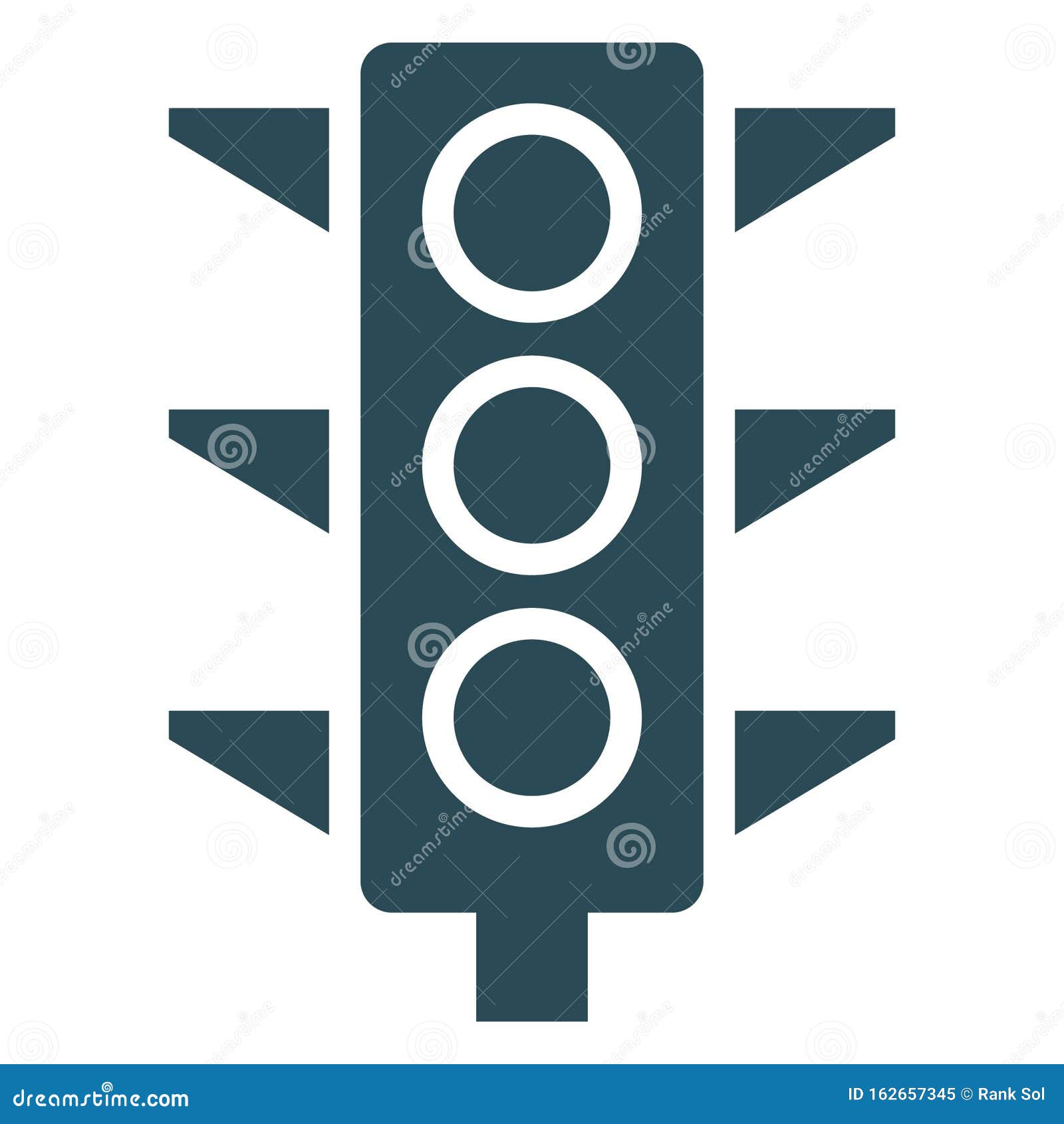 Signal Lights Isolated Vector Icon Which Can Easily Modify or Edit ...