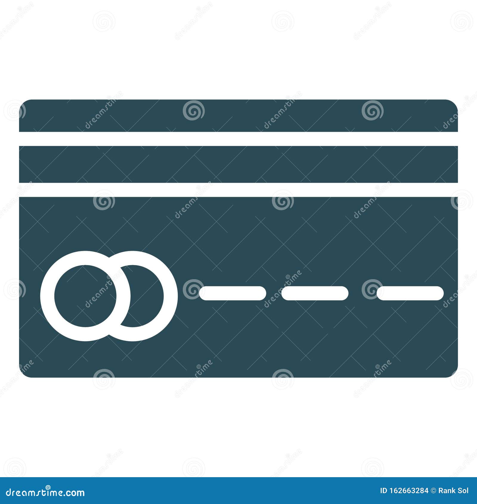 Bank Card Isolated Vector Icon Which Can Easily Modify or Edit Stock ...