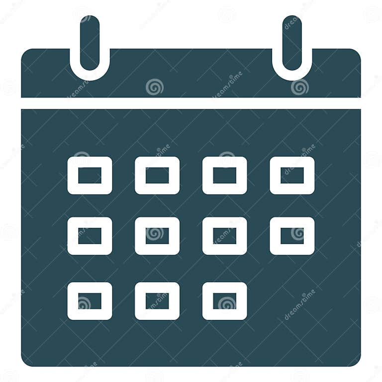 Calendar Isolated Vector Icon Which Can Easily Modify or Edit Stock ...