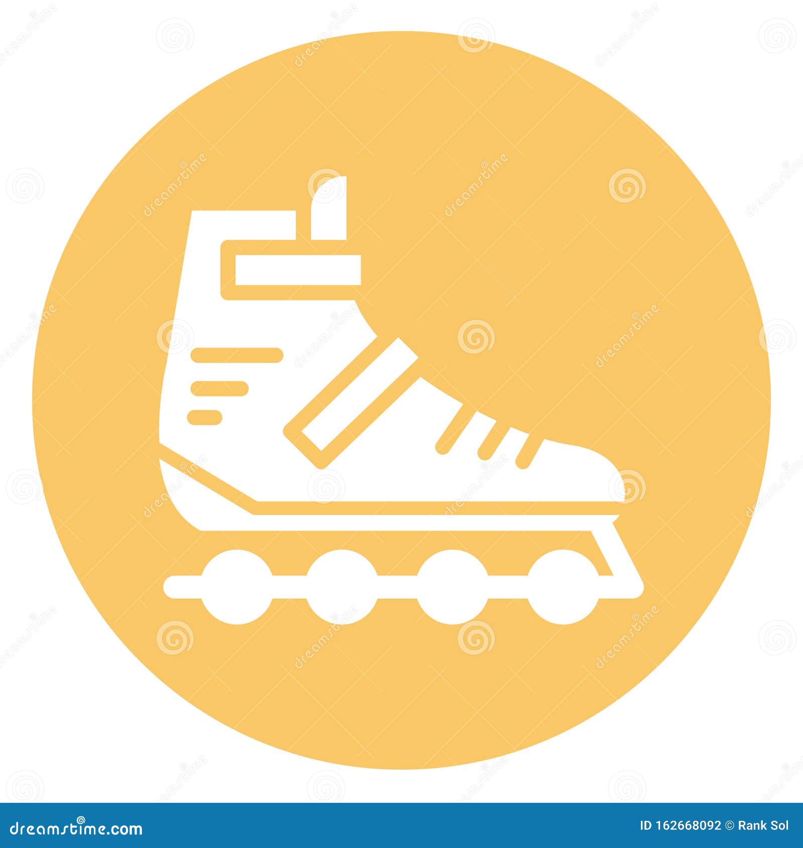 Inline Skates Isolated Vector Icon Which Can Easily Modify or Edit ...