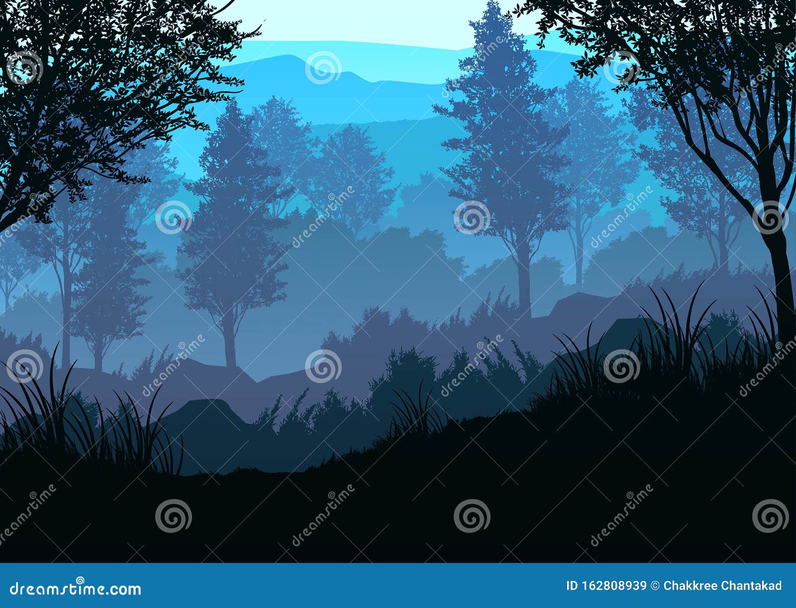 Natural Forest Mountains Horizon Landscape Wallpaper Sunrise and Sunset ...