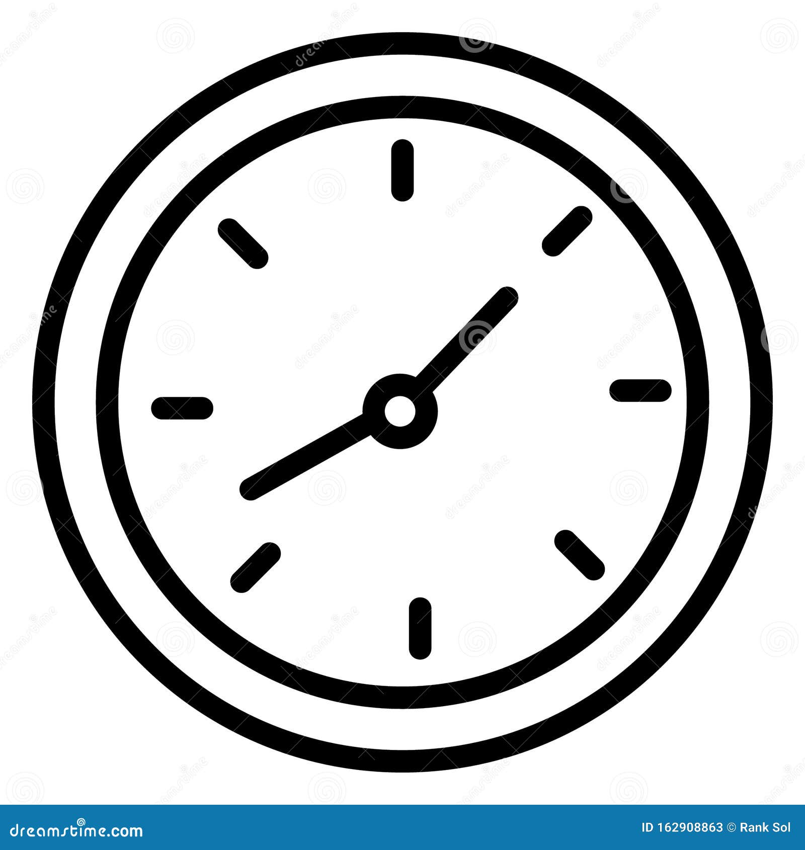 Clock Isolated Vector Icon Which Can Easily Modify or Edit Stock Vector ...