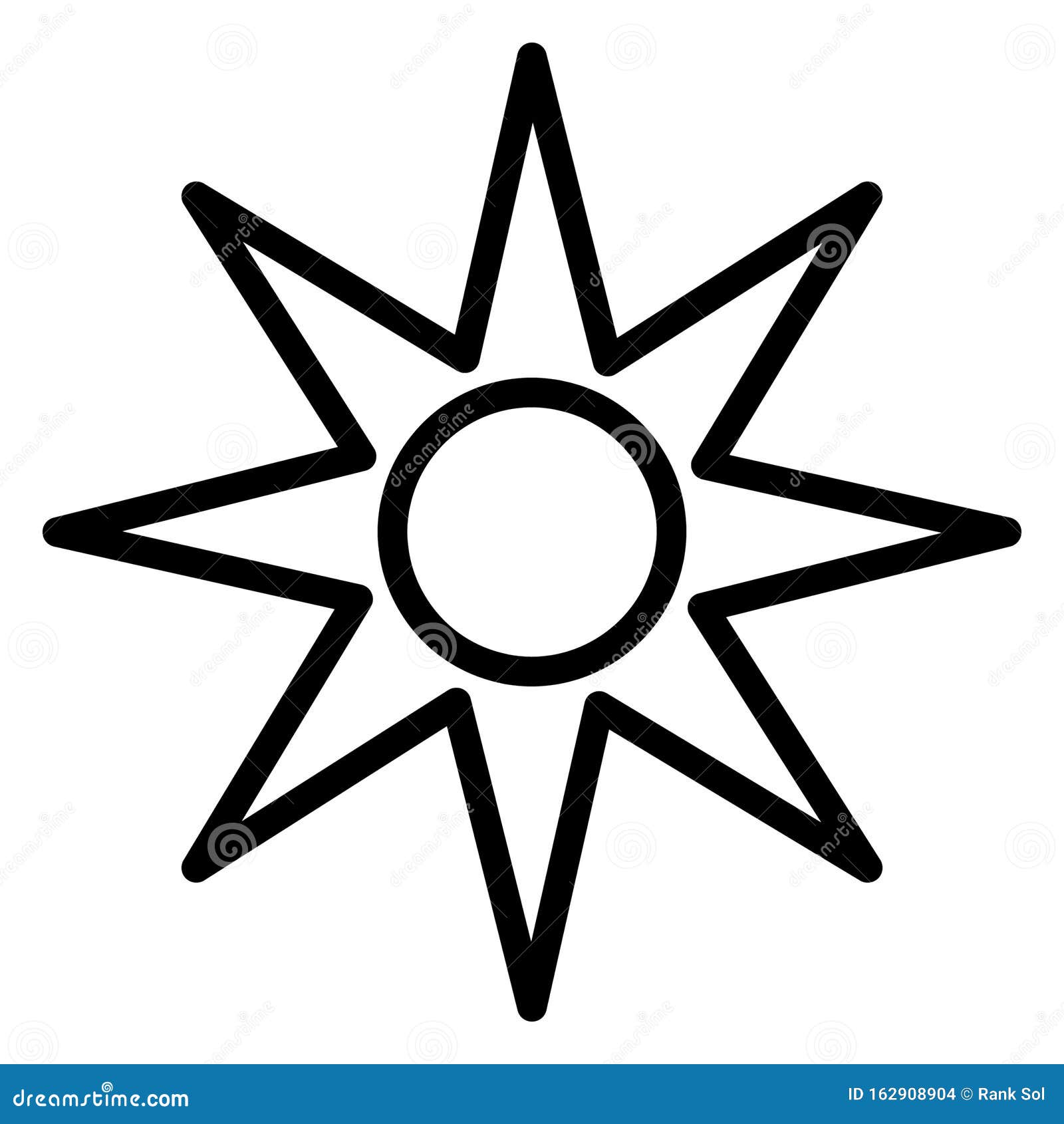 Cardinal Points On Winds Star Symbol Icon Vector Sign And Symbol ...