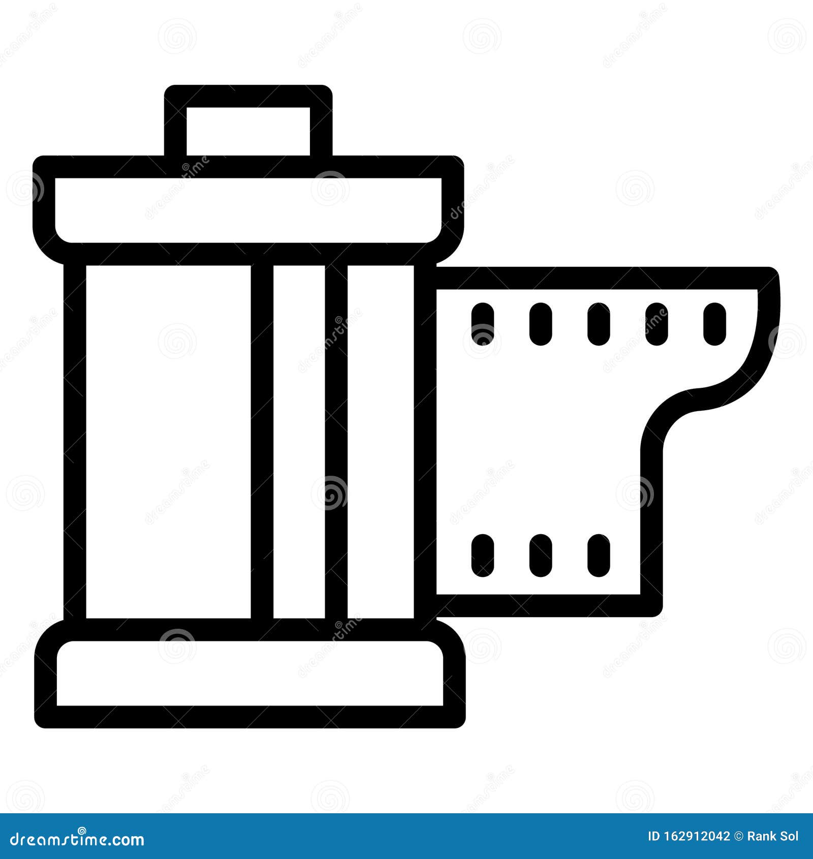 Camera Reel Isolated Vector Icon Which Can Easily Modify or Edit Stock ...