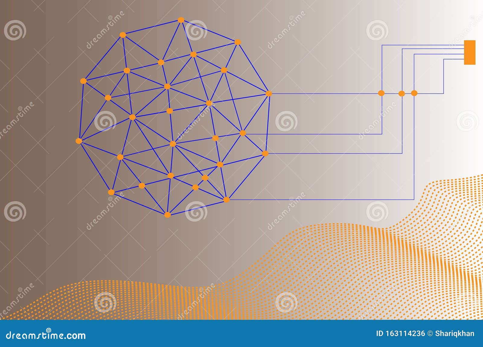 Abstract Futuristic Grid Gradient Network Web Background Scientific ...