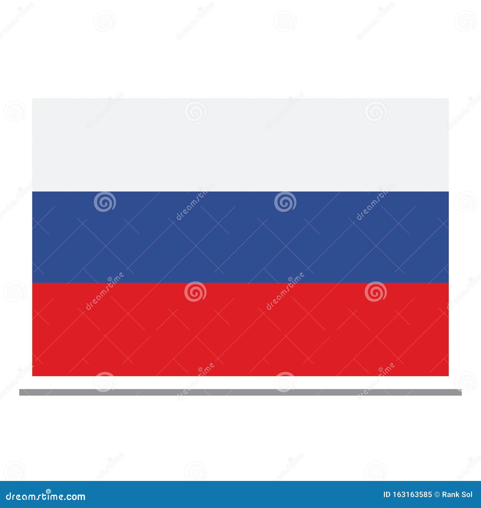 Flag of Russia Flag Isolated Vector Illustration You Can Edit it Stock ...