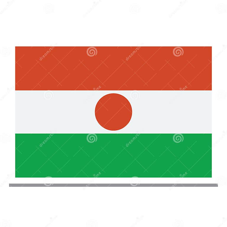 Flag of Neger Flag Isolated Vector Illustration You Can Edit it Stock ...