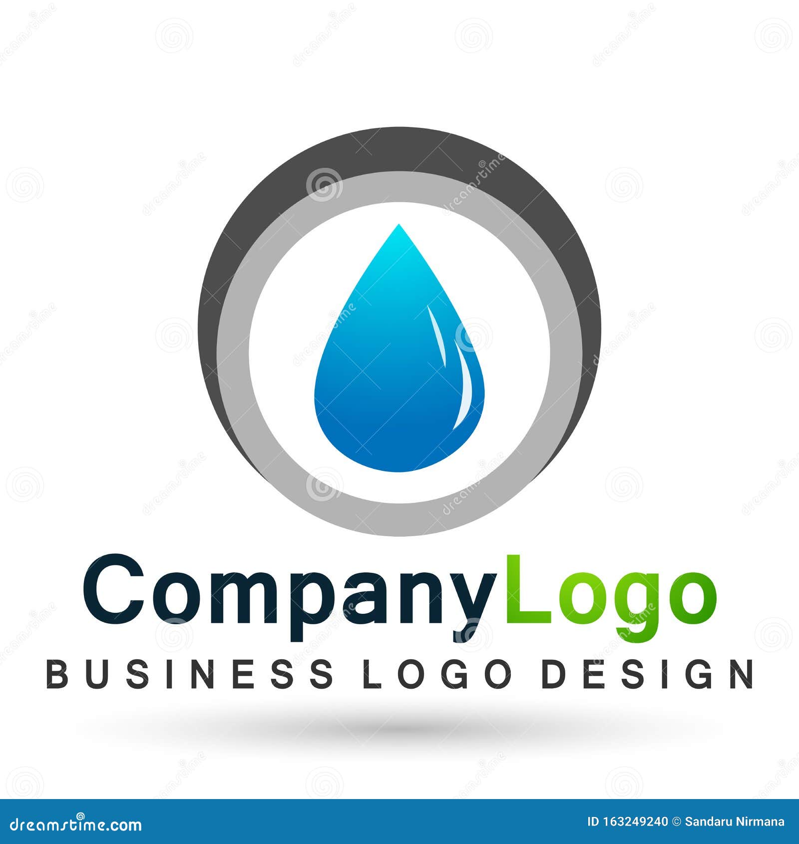 Globe Water Drop Logo Concept of Water Drop with World Save Earth ...