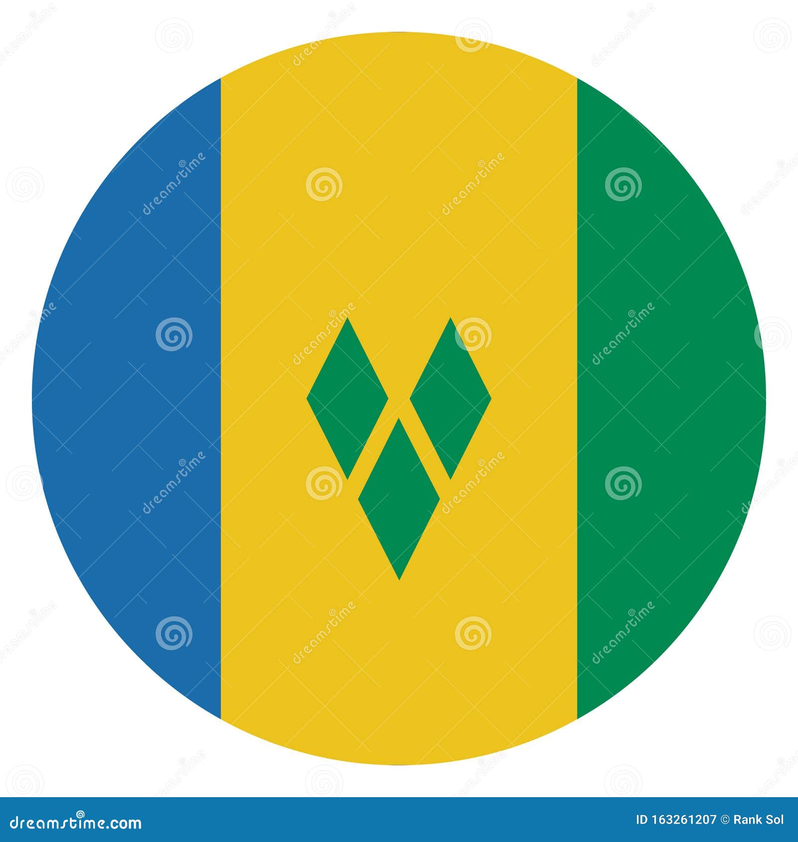 St Vincent Flag Isolated Vector Illustration You Can Edit it Stock ...