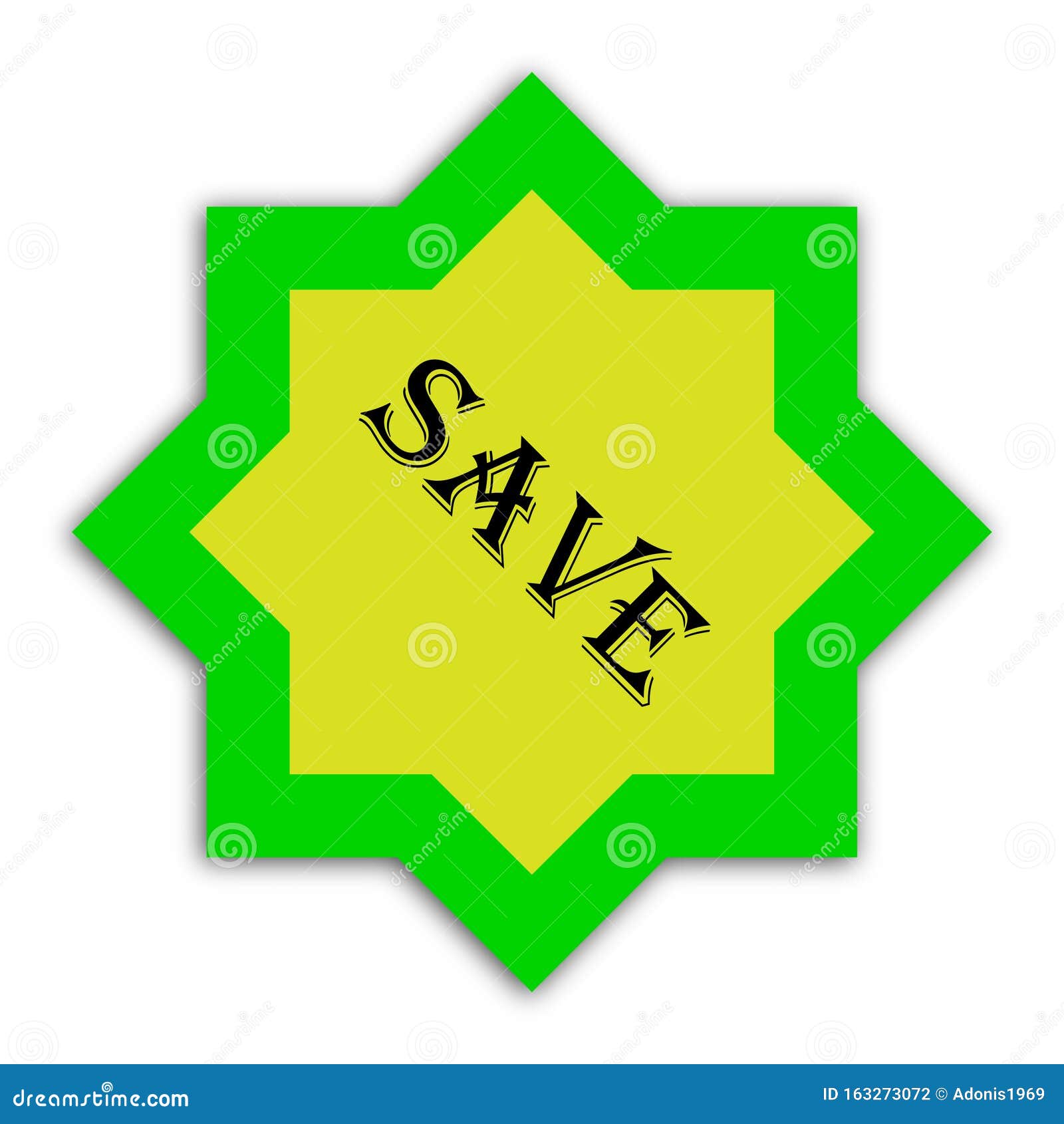 Save sticky on white stock illustration. Illustration of label - 163273072