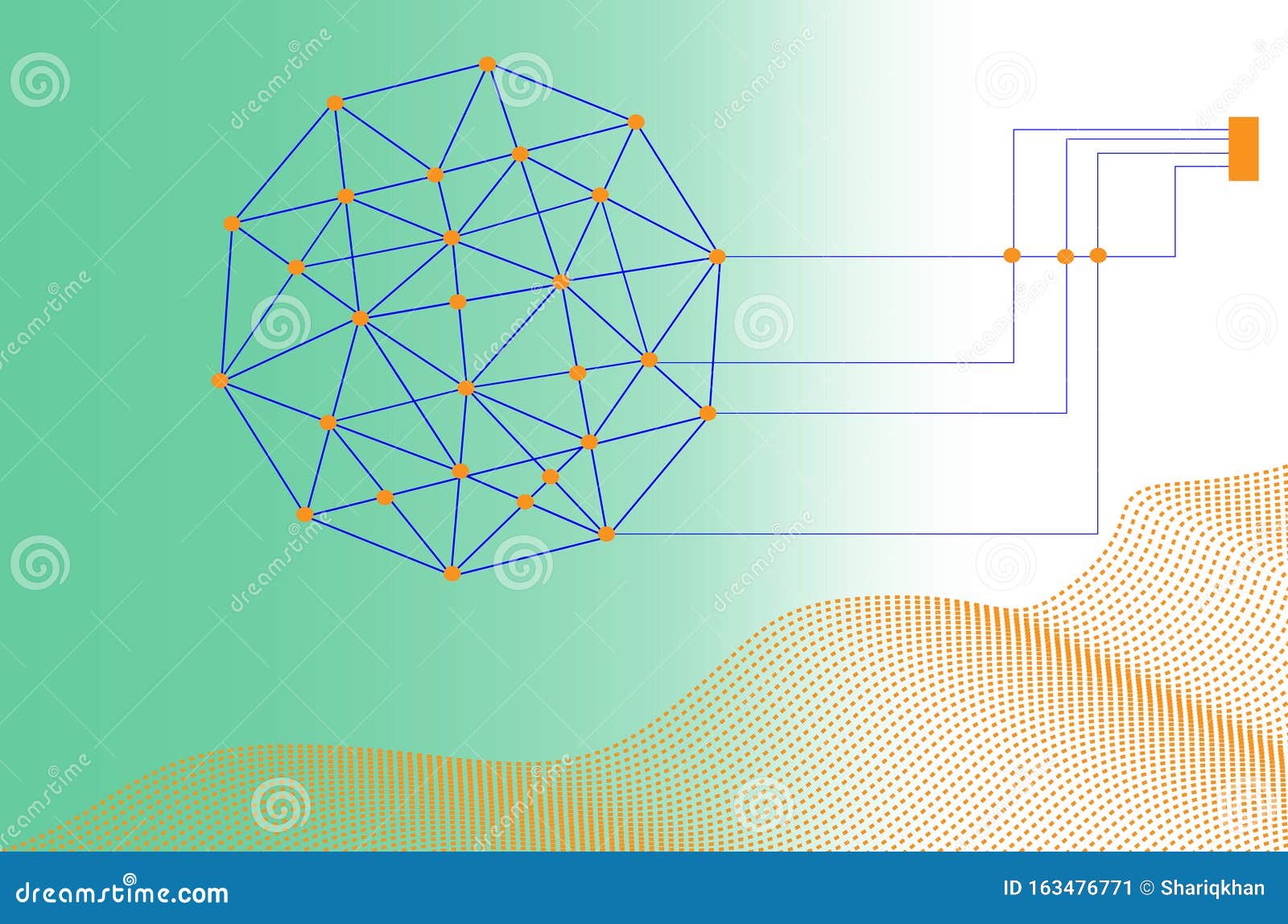 Abstract Futuristic Grid Gradient Network Web Background Scientific ...