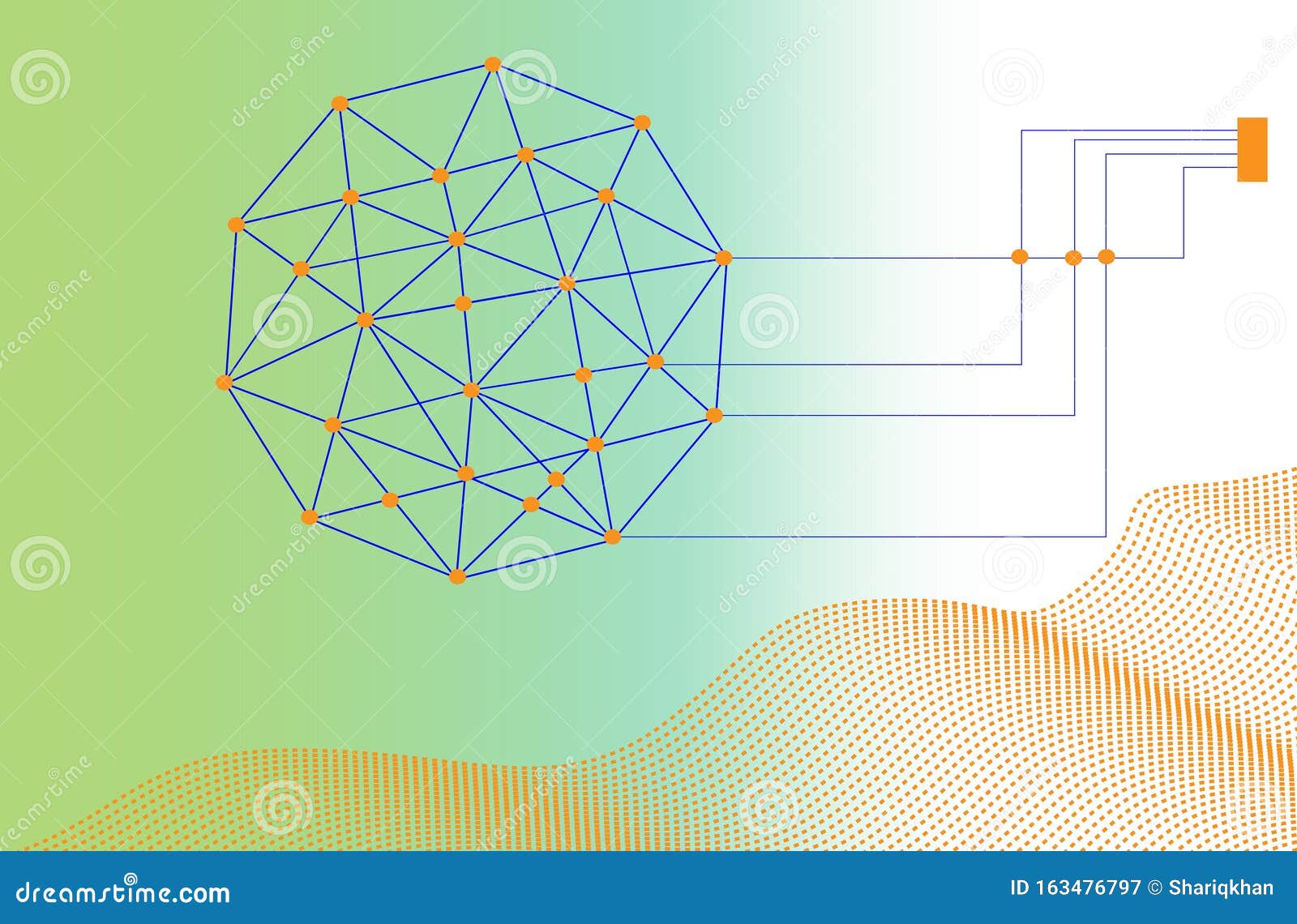 Abstract Futuristic Grid Gradient Network Web Background Scientific ...