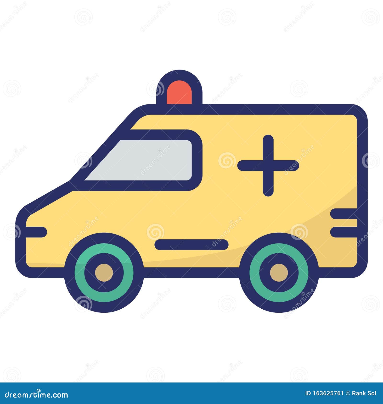 Ambulance Isolated Isolated Vector Icon Easily Editable Easily Editable ...