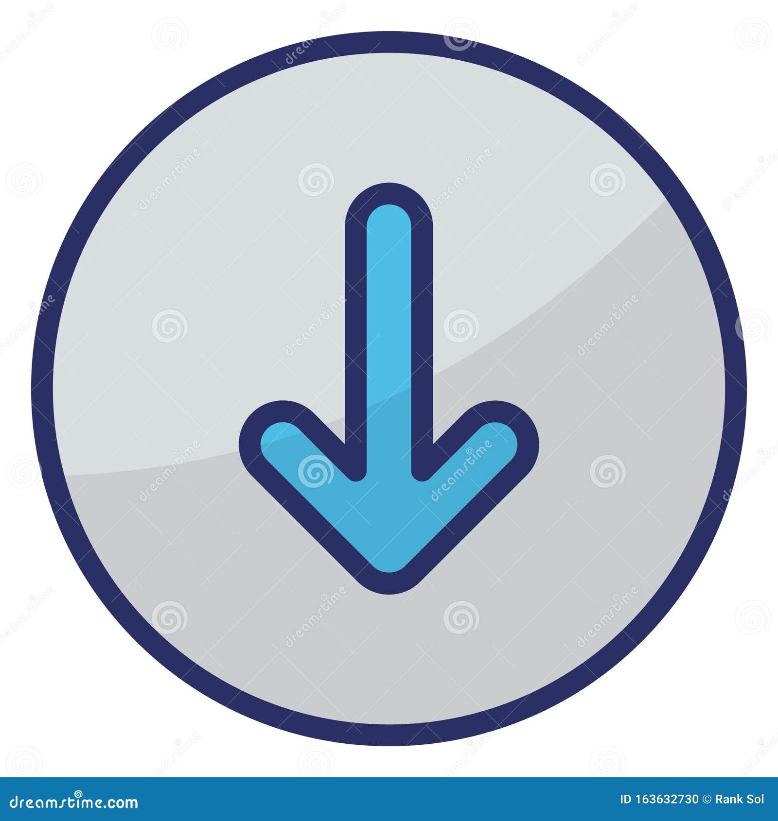 Down Arrow Isolated Isolated Vector Icon Easily Editable Easily Editable Stock Vector ...