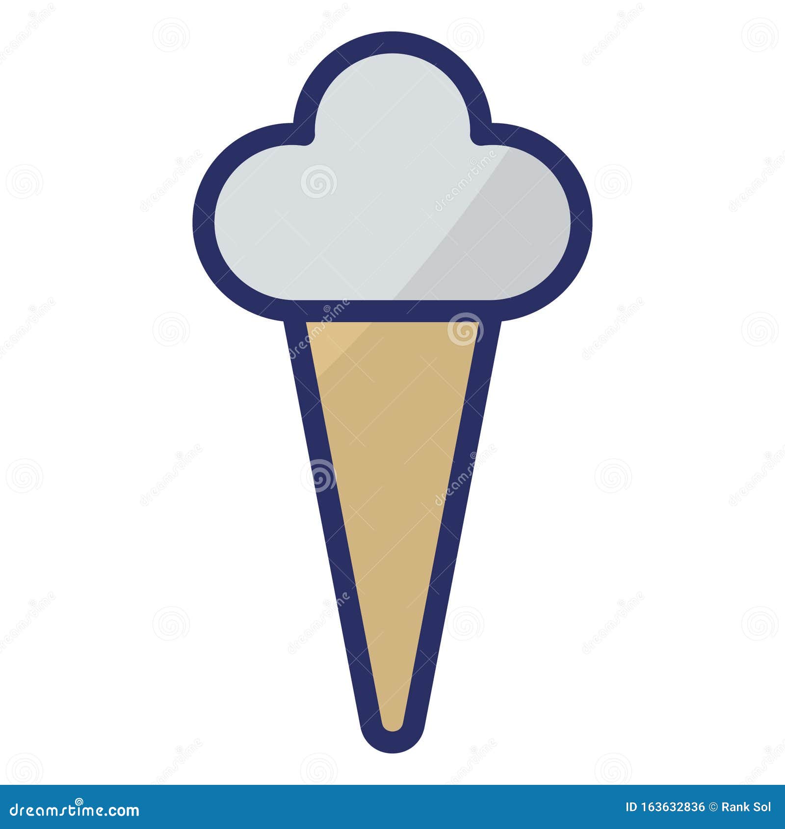 Ice Cone Isolated Isolated Vector Icon Easily Editable Easily Editable ...