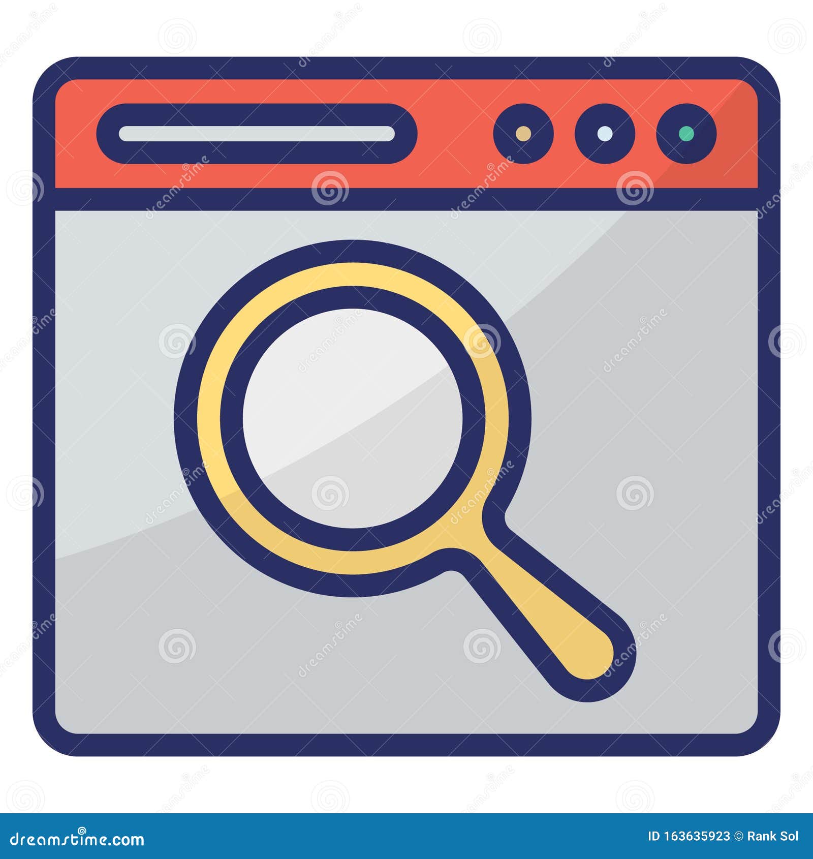 Exploring Internet Isolated Isolated Vector Icon Easily Editable Easily ...