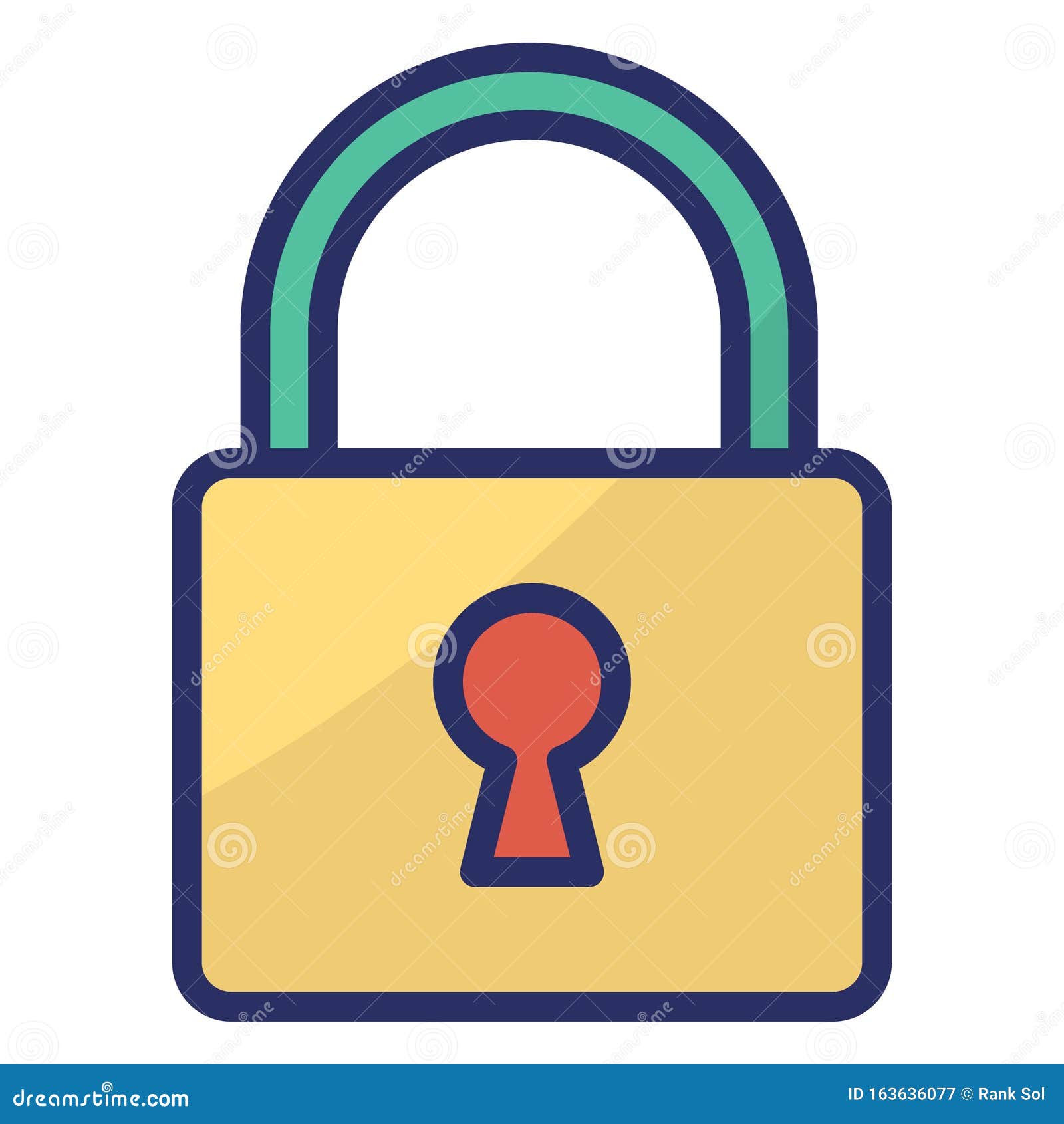 Lock Isolated Isolated Vector Icon Easily Editable Easily Editable ...