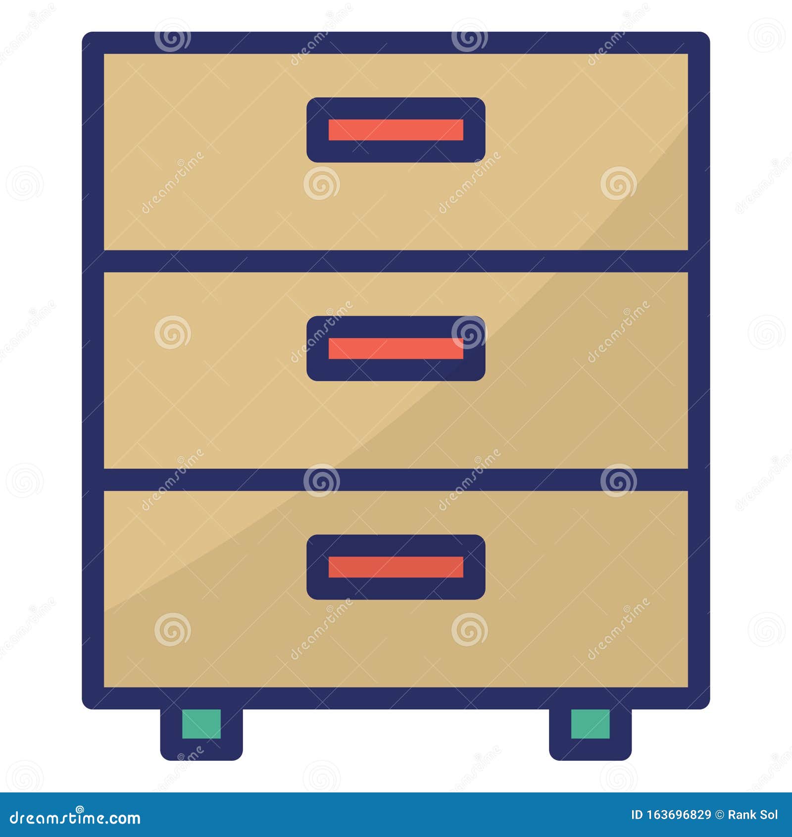 Drawers Isolated Isolated Vector Icon Easily Editable Easily Editable ...