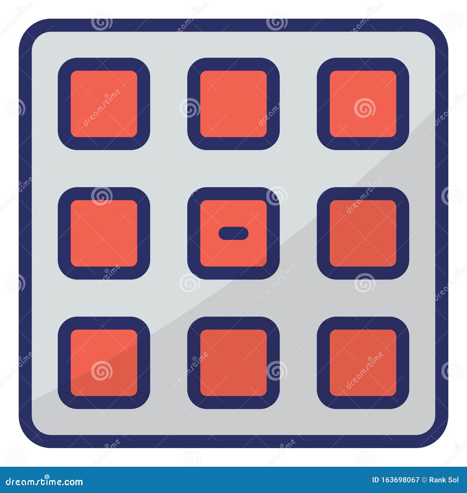 Keypad Isolated Isolated Vector Icon Easily Editable Easily Editable ...
