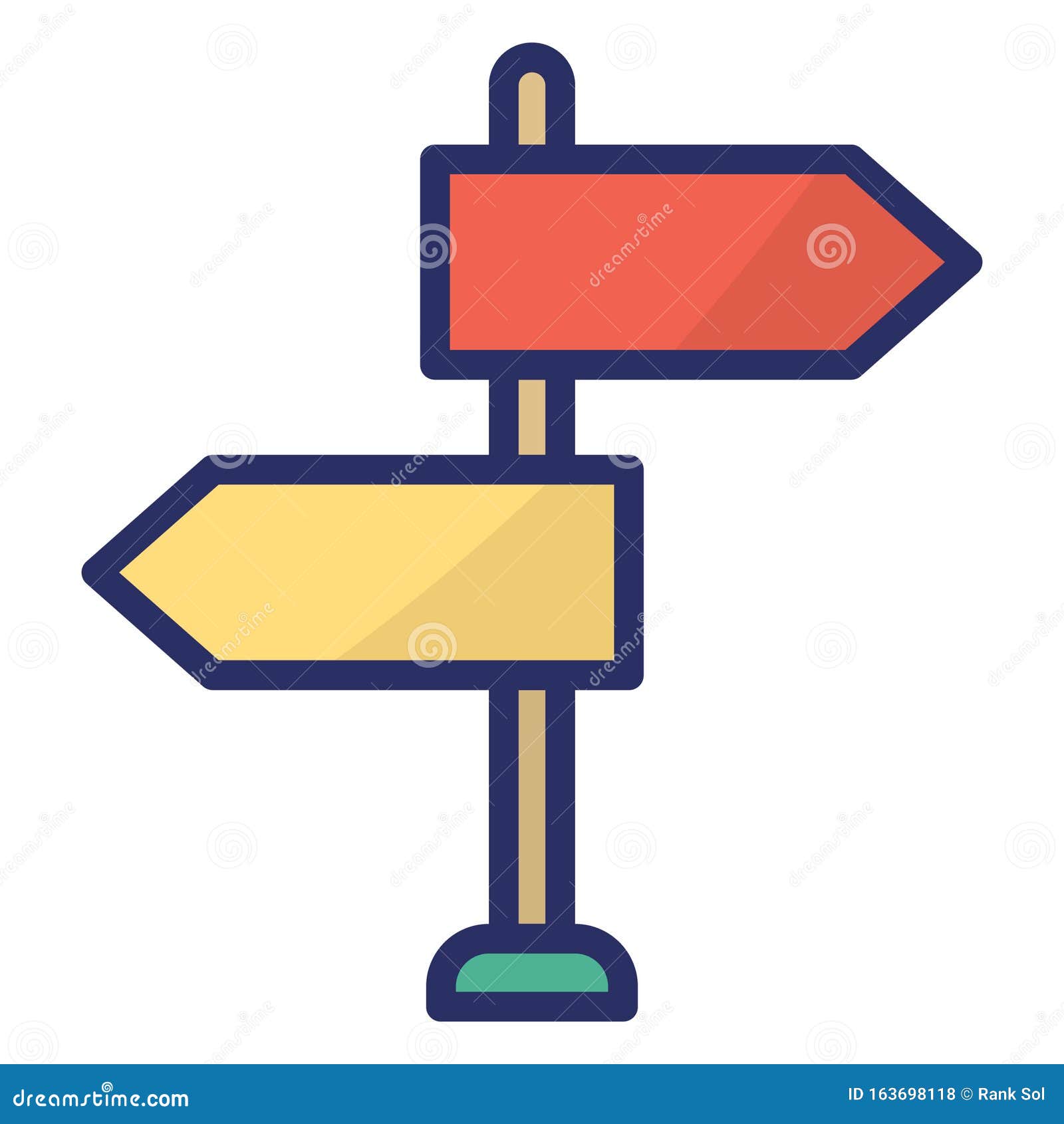 Guidepost Isolated Isolated Vector Icon Easily Editable Easily Editable ...