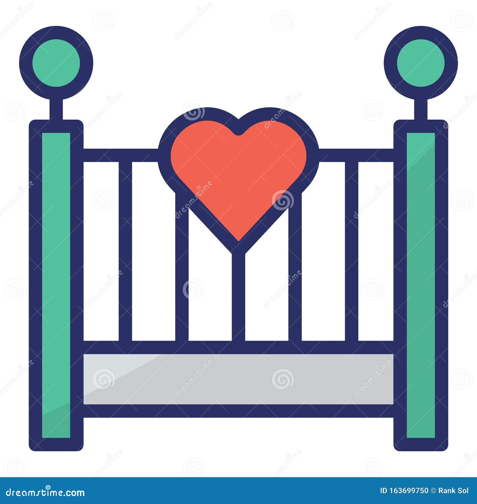 Baby Crib Isolated Isolated Vector Icon Easily Editable Easily Editable Stock Vector ...