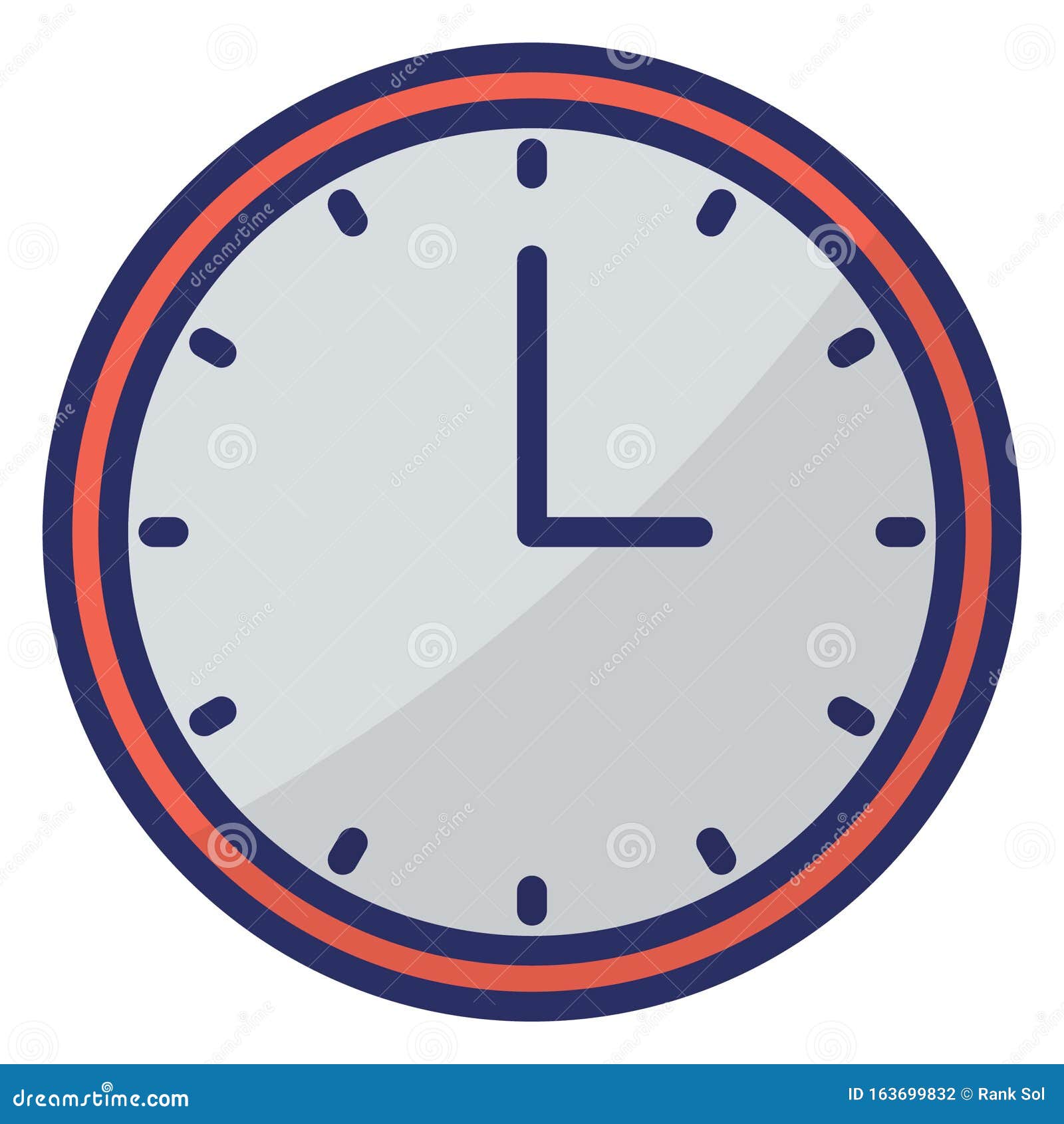Clock Isolated Isolated Vector Icon Easily Editable Easily Editable ...