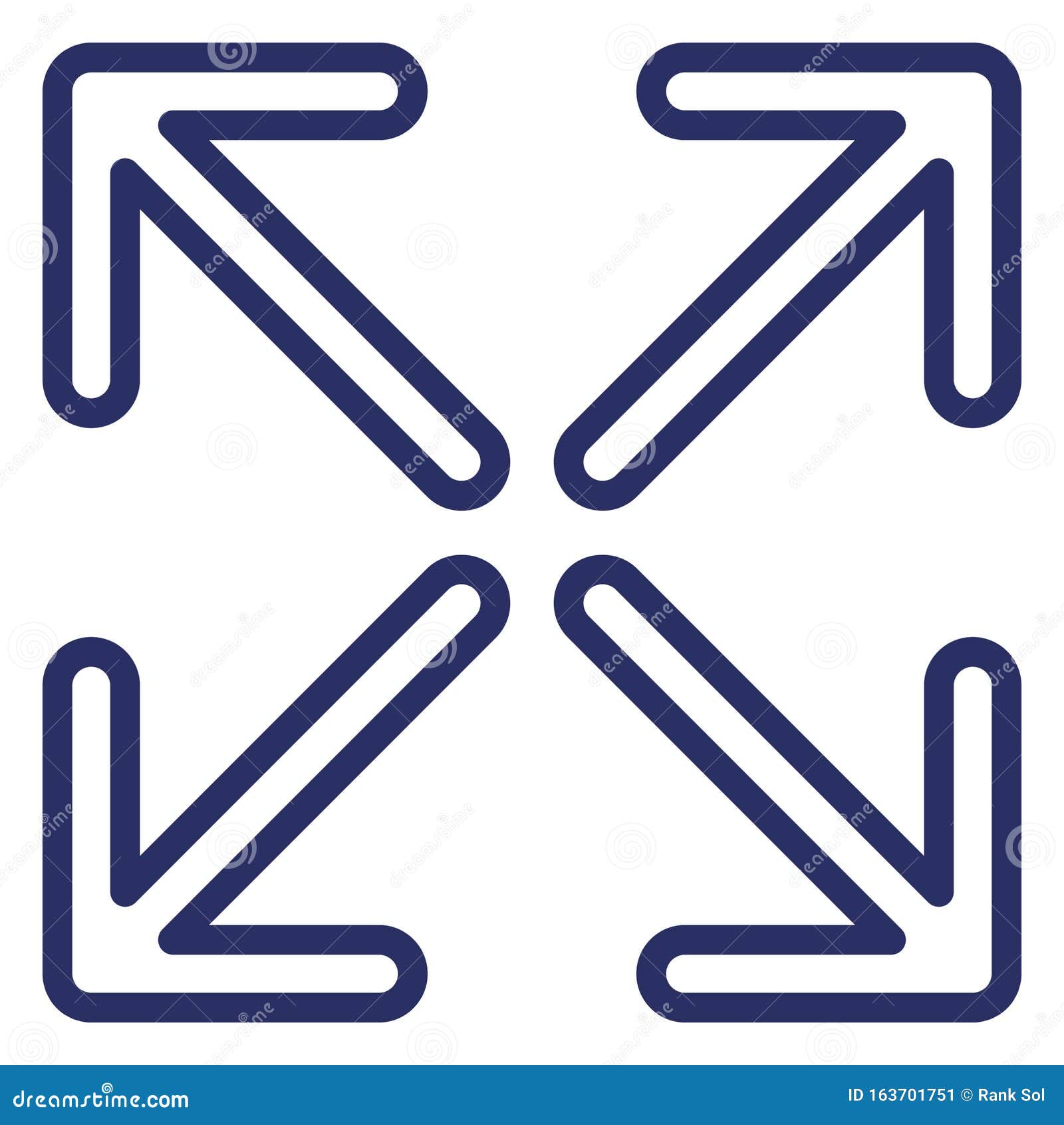 Expand Screen Isolated Isolated Vector Icon Easily Editable Easily ...