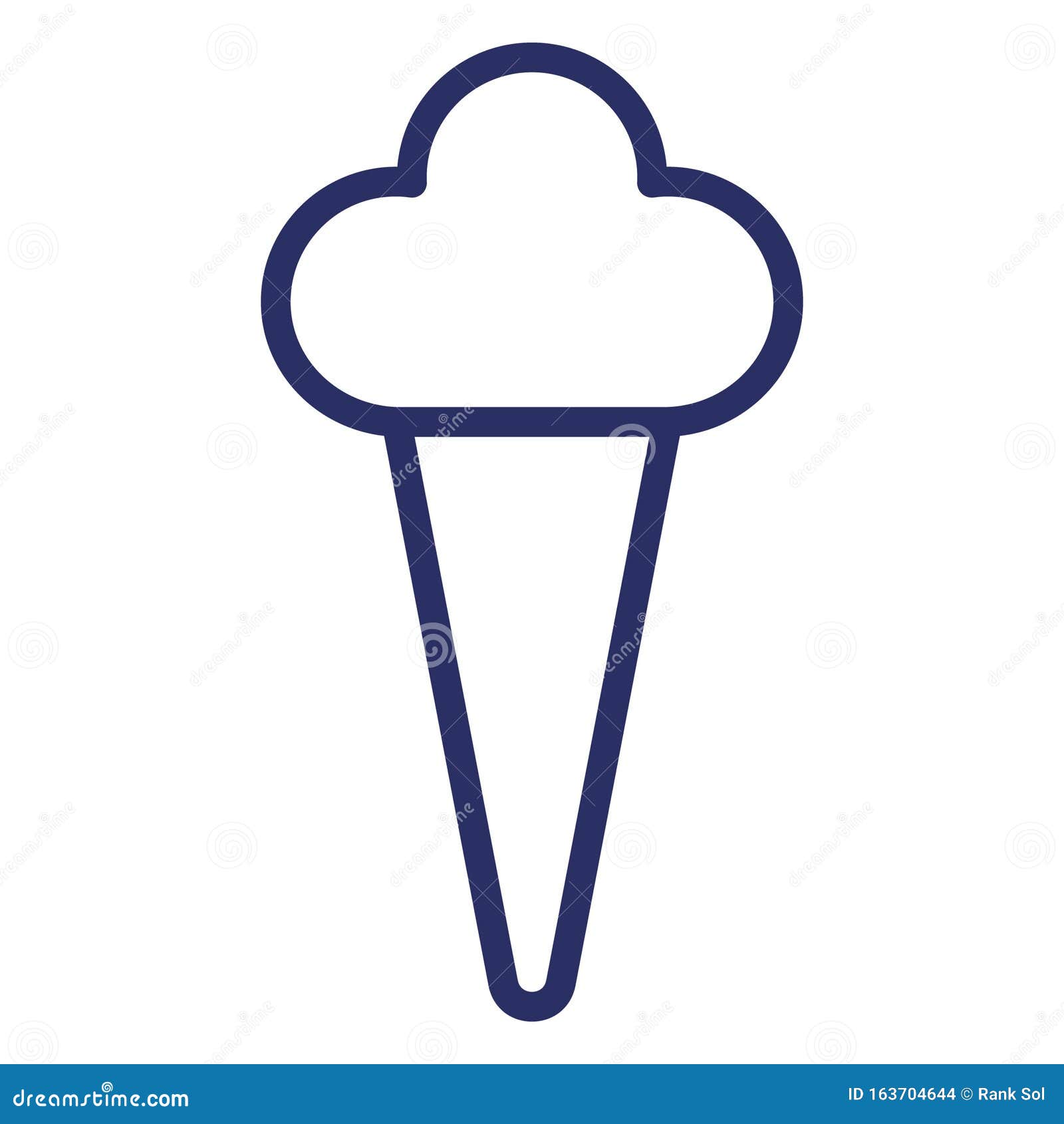 Ice Cone Isolated Isolated Vector Icon Easily Editable Easily Editable ...