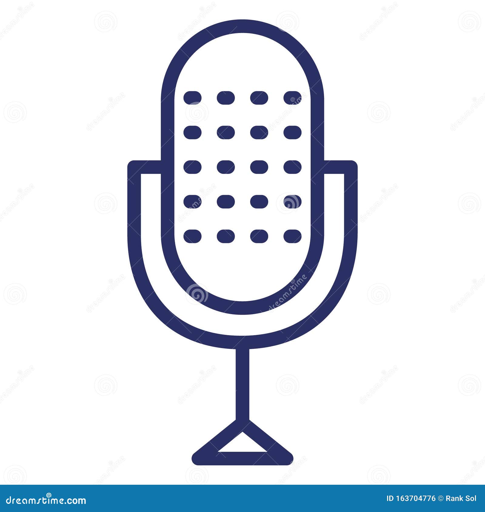 Mic Isolated Isolated Vector Icon Easily Editable Easily Editable Stock Vector - Illustration of ...