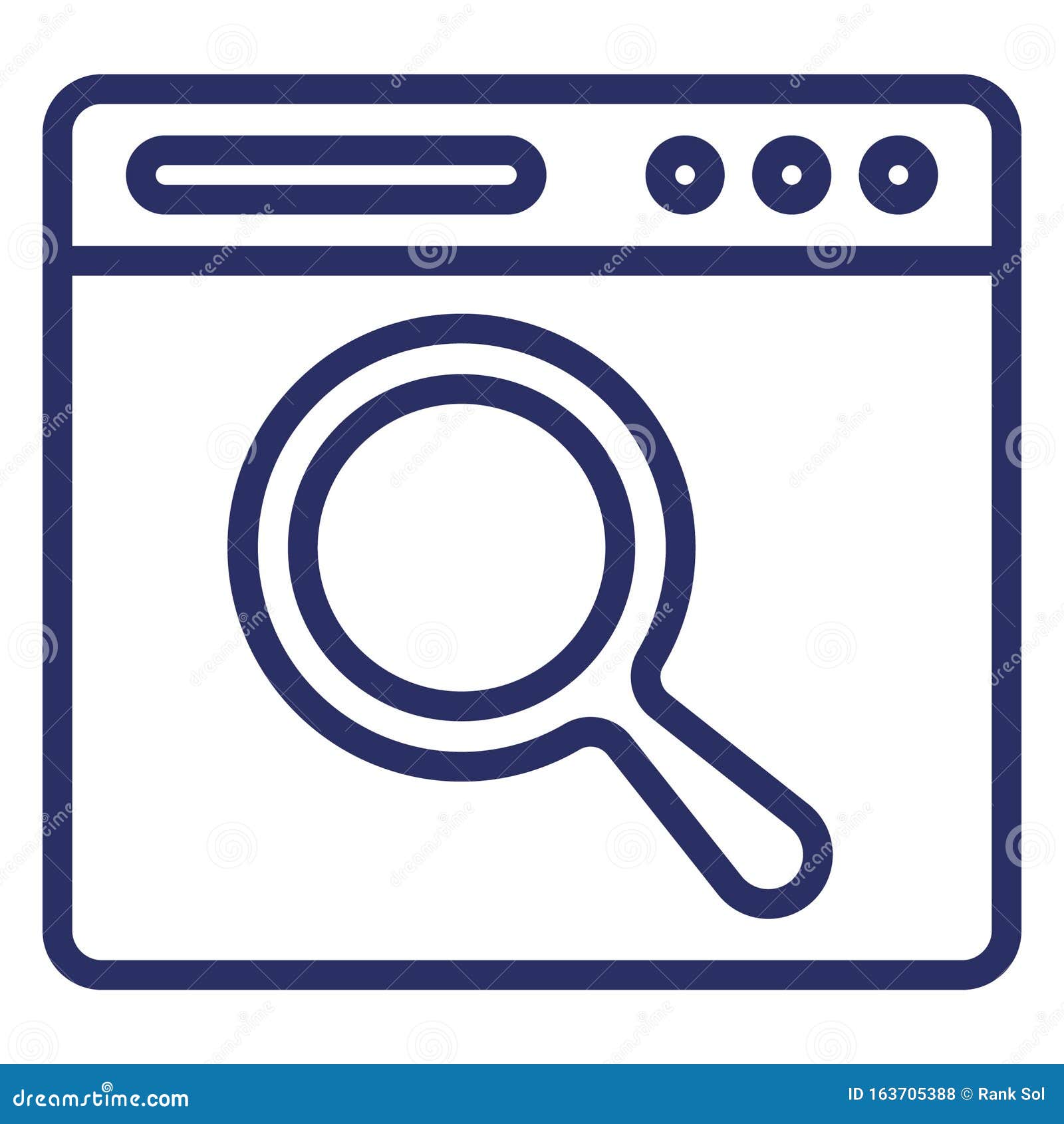 Exploring Internet Isolated Isolated Vector Icon Easily Editable Easily ...