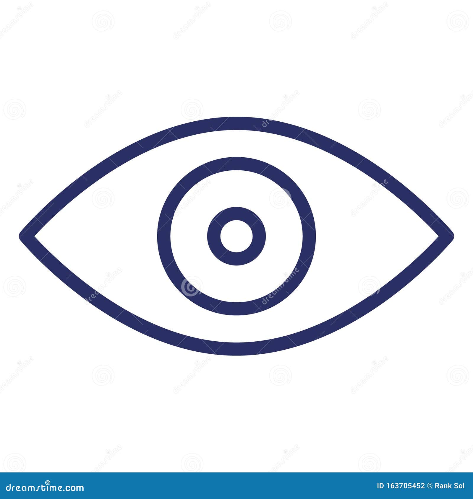 Eye Isolated Isolated Vector Icon Easily Easily Stock Vector ...