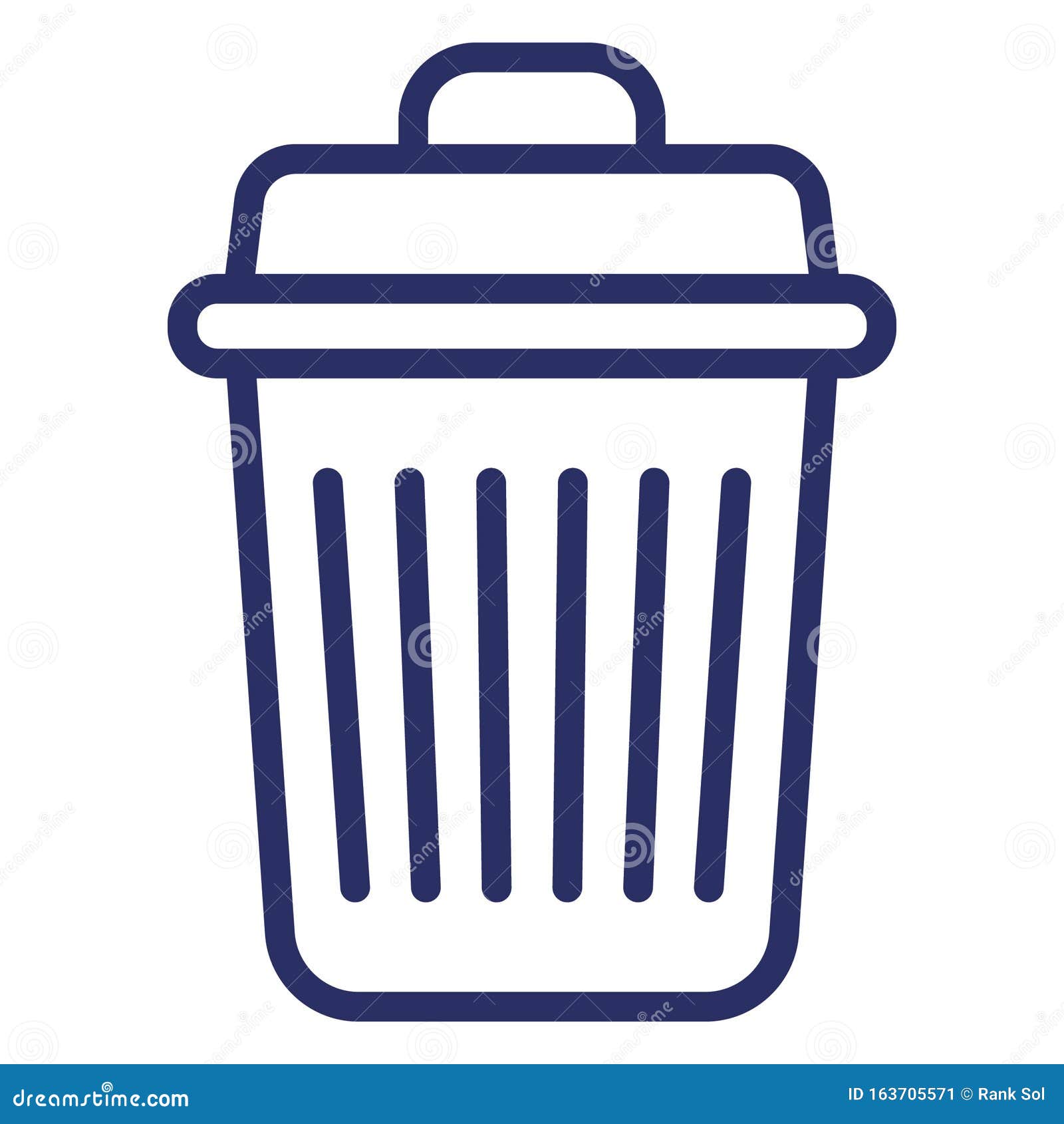 Dustbin Isolated Isolated Vector Icon Easily Editable Easily Editable ...