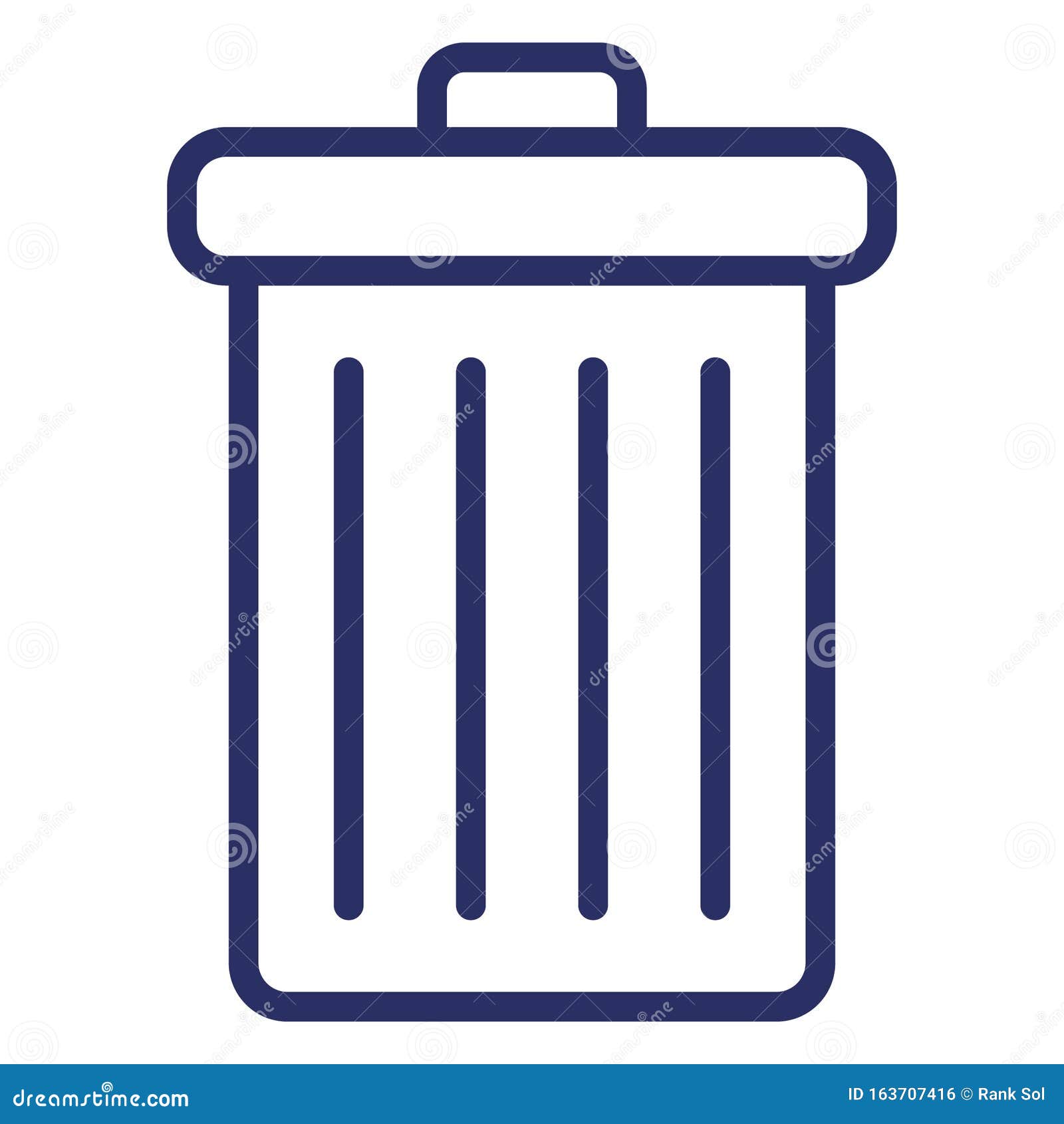 Dustbin Isolated Isolated Vector Icon Easily Editable Easily Editable ...