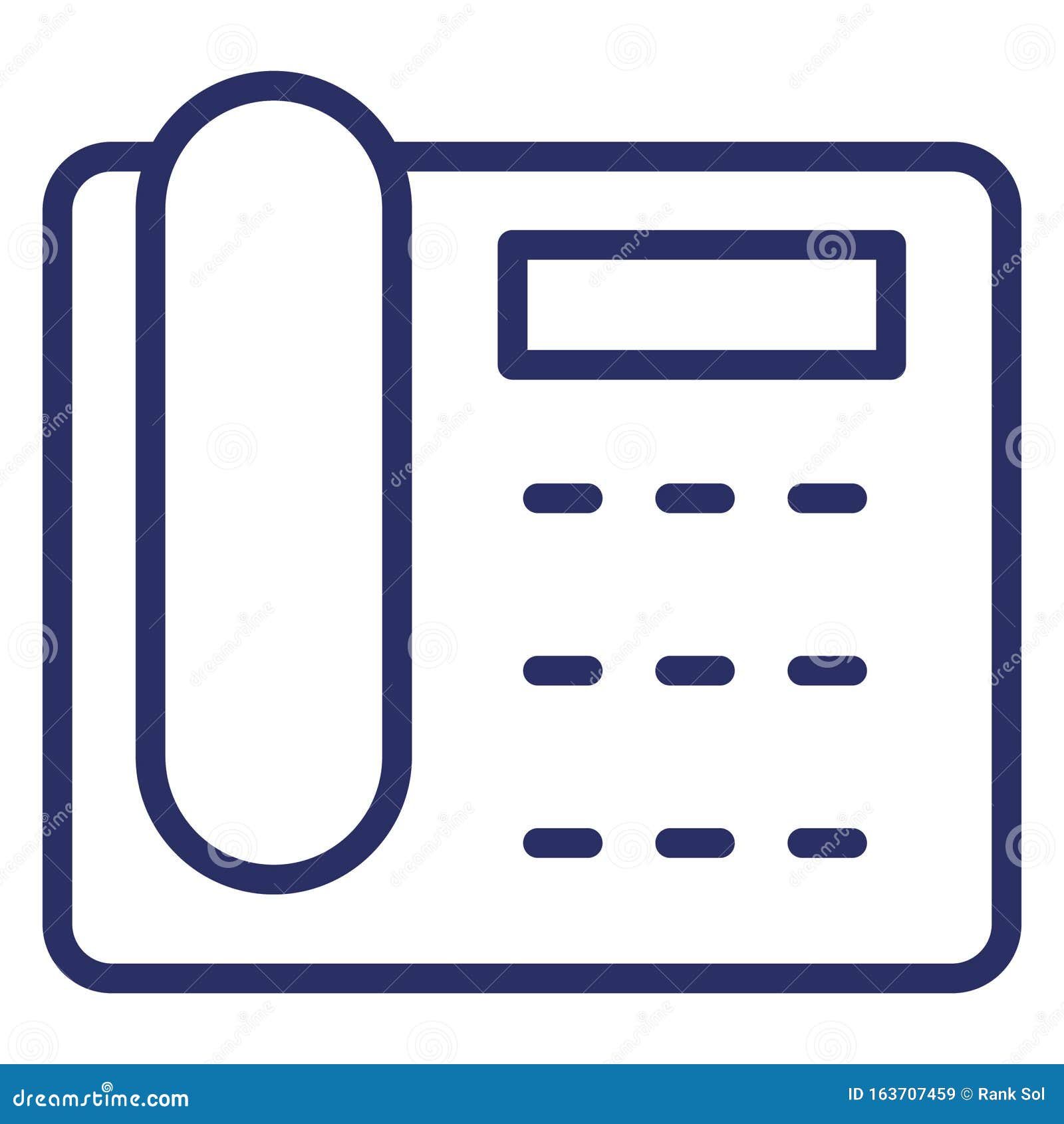 Landline Isolated Isolated Vector Icon Easily Editable Easily Editable ...