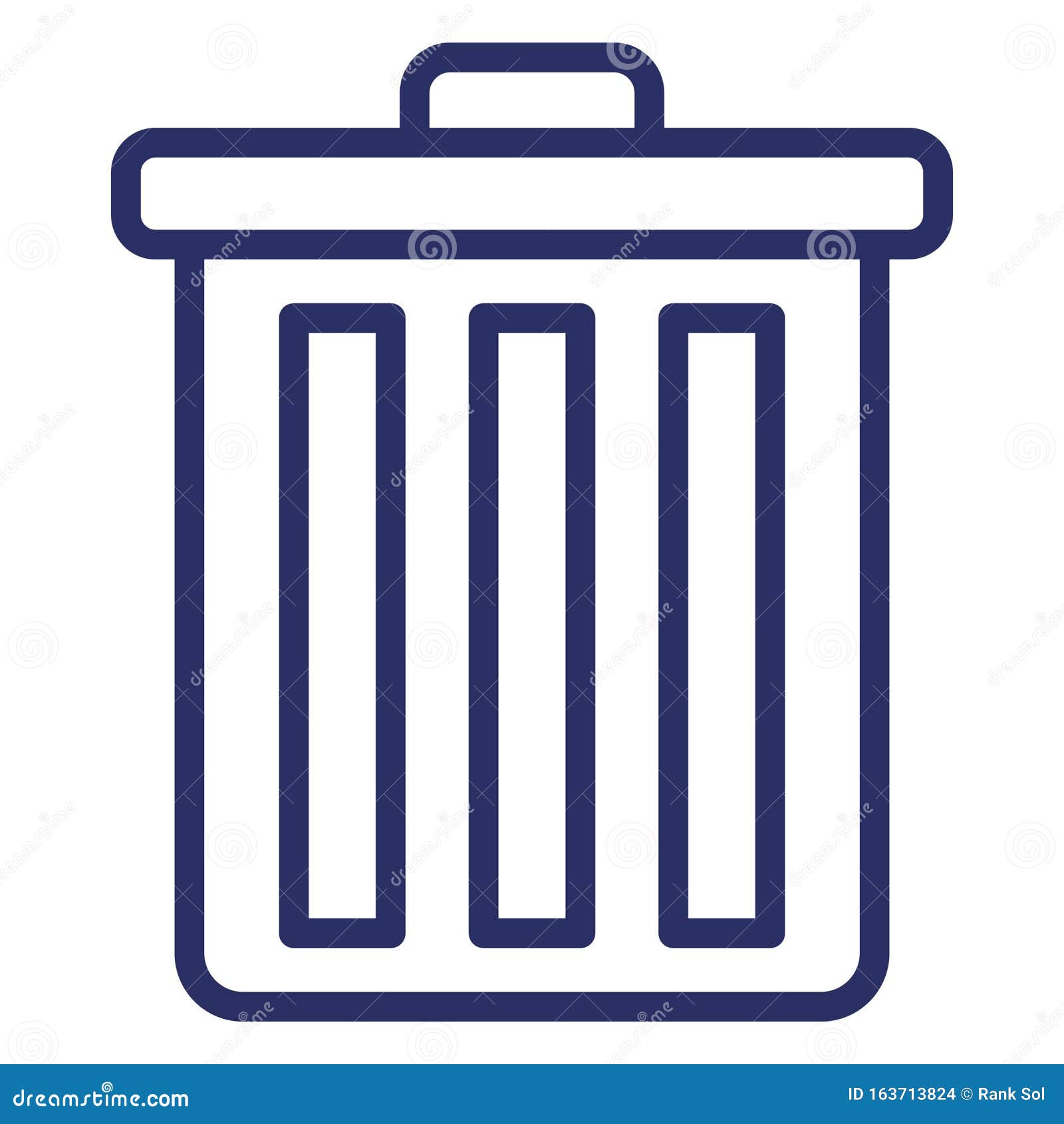 Dustbin Isolated Isolated Vector Icon Easily Editable Easily Editable ...