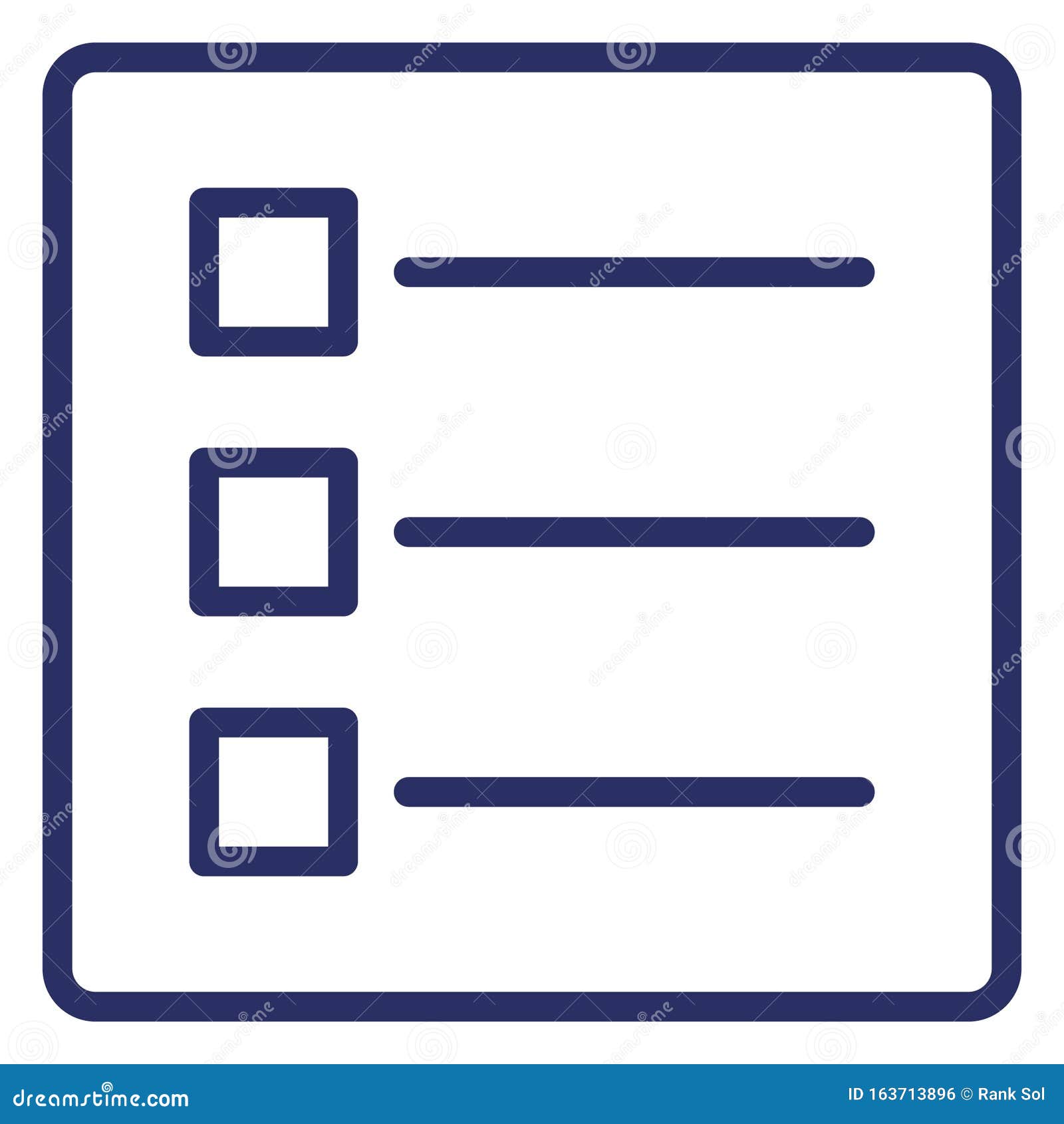 List Item Isolated Isolated Vector Icon Easily Editable Easily Editable ...