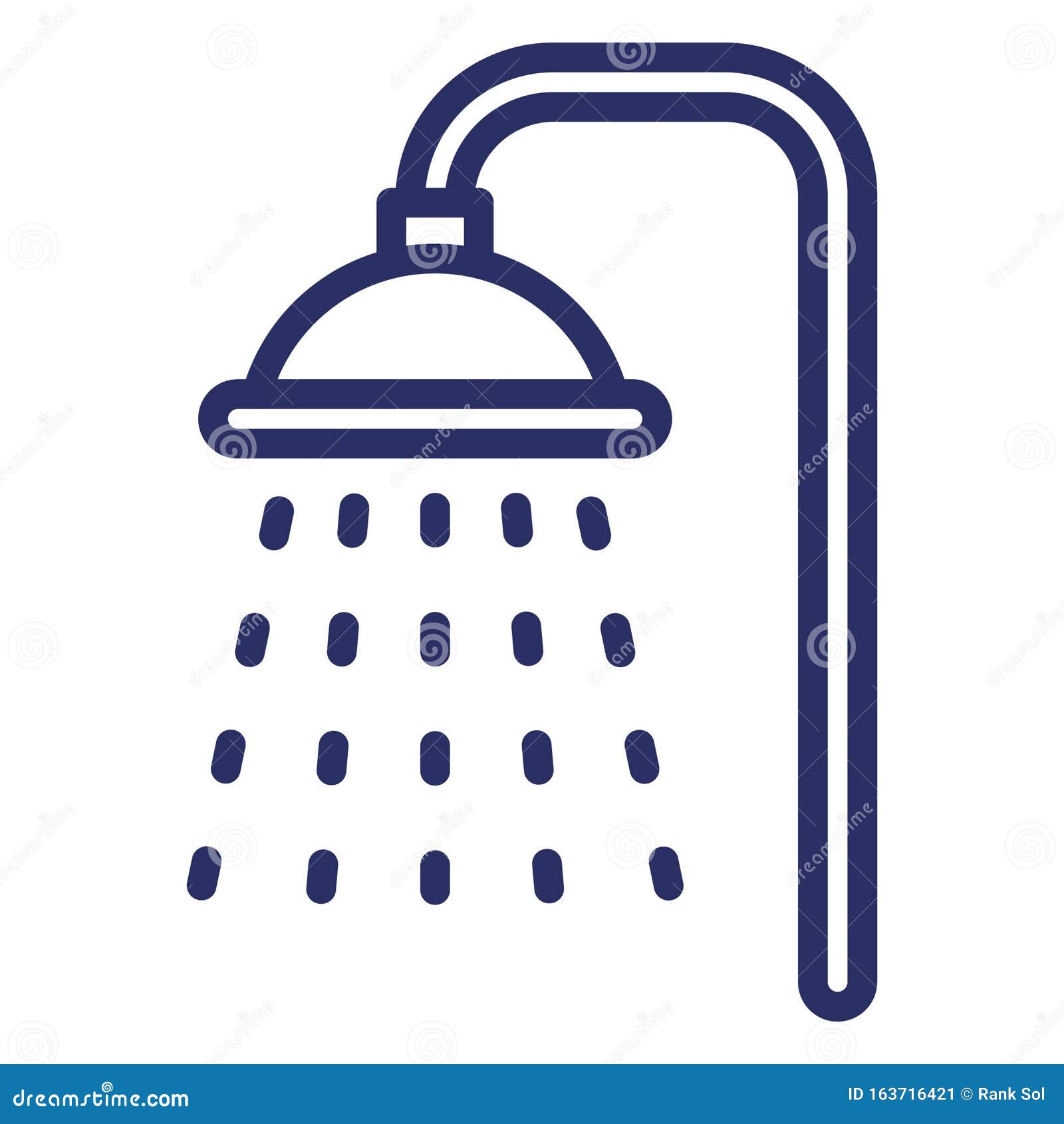 Shower Isolated Vector Icon Easily Editable Easily Editable Stock ...