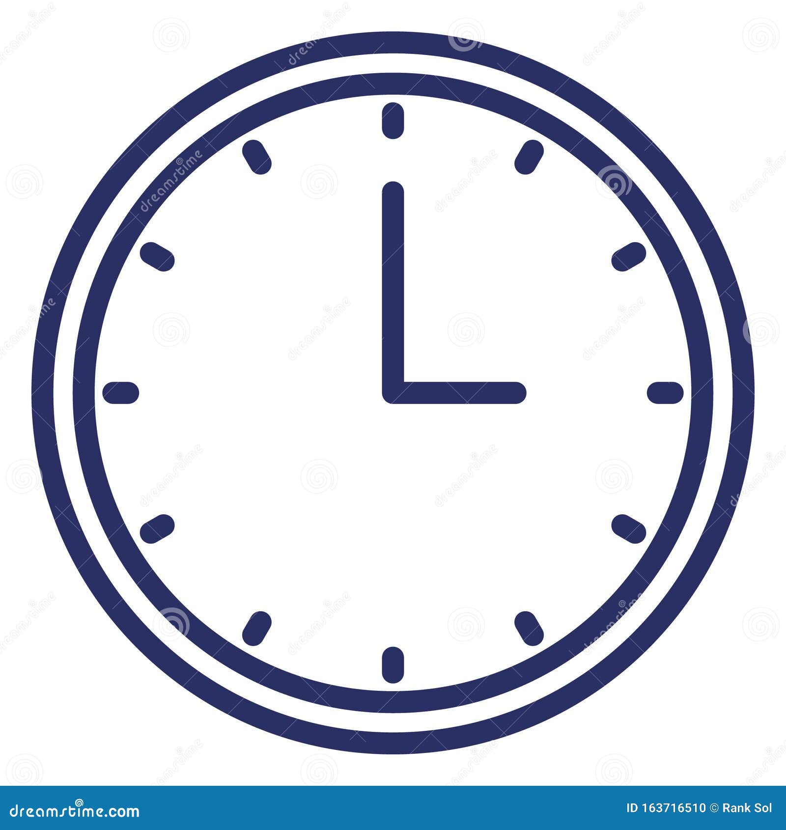 Clock Isolated Isolated Vector Icon Easily Editable Easily Editable ...