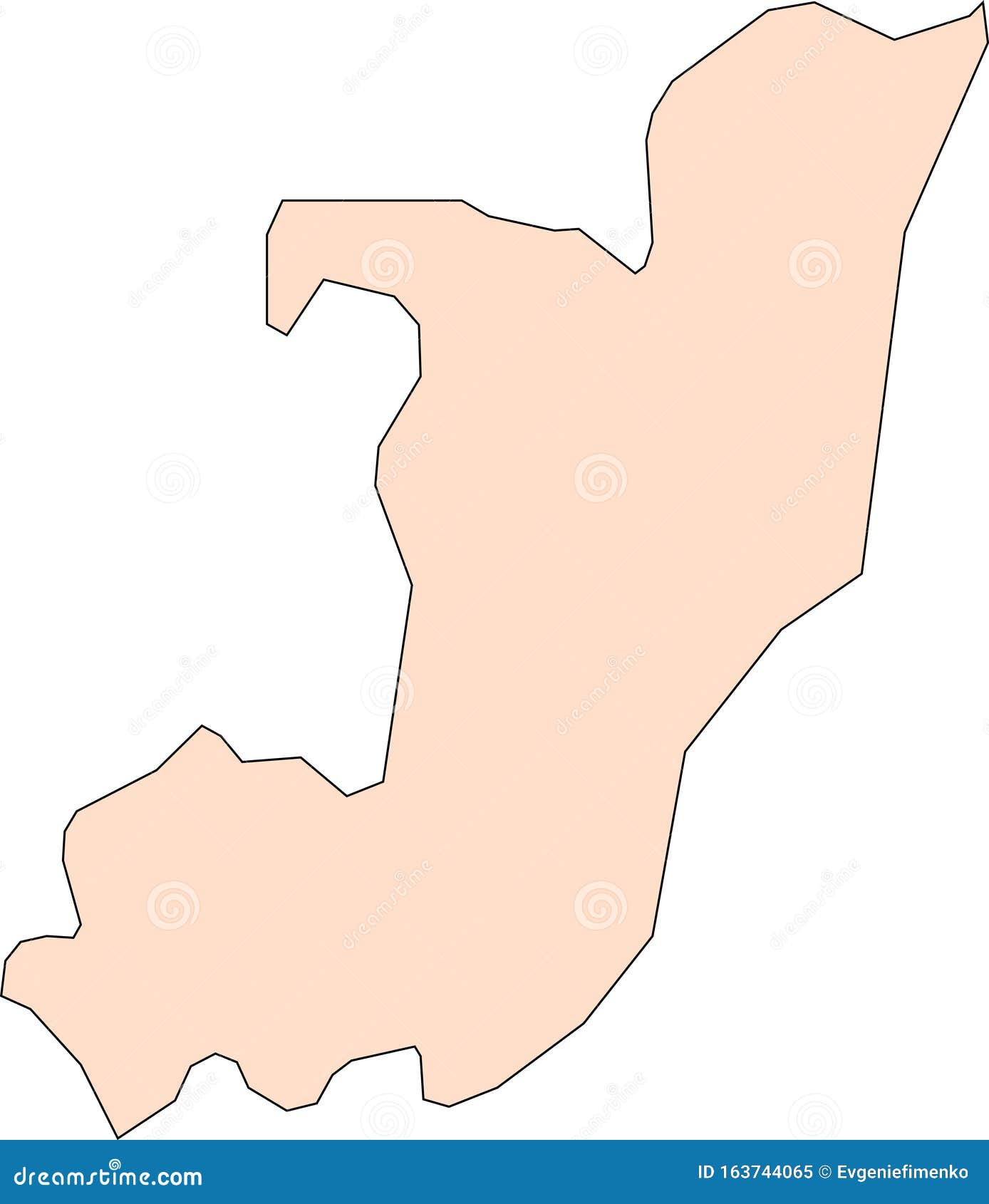 Congo Map. Black Silhouette Country Map Isolated On White Background ...