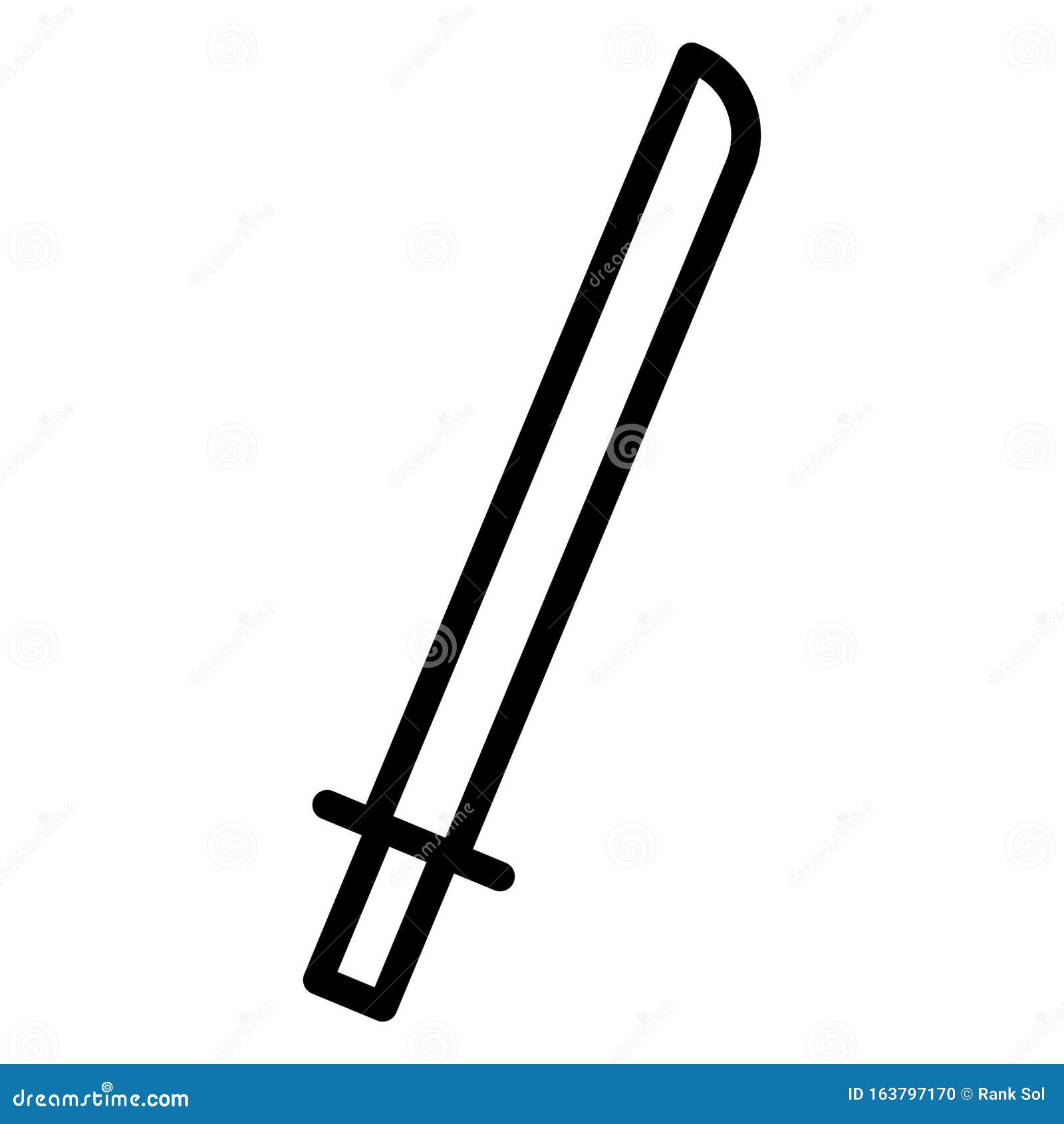 Big Sword Isolated Vector Icon Which Can Easily Modify or Edit Stock ...