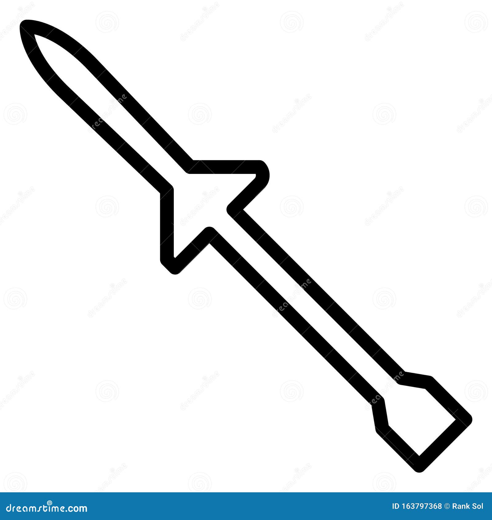 Commando Knife Isolated Vector Icon Which Can Easily Modify or Edit ...