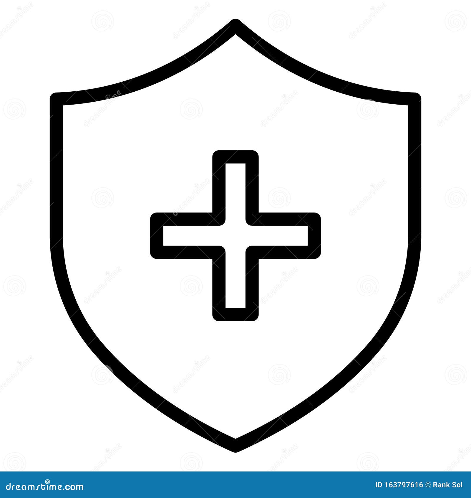 Medical Shield Isolated Vector Icon Which Can Easily Modify or Edit ...