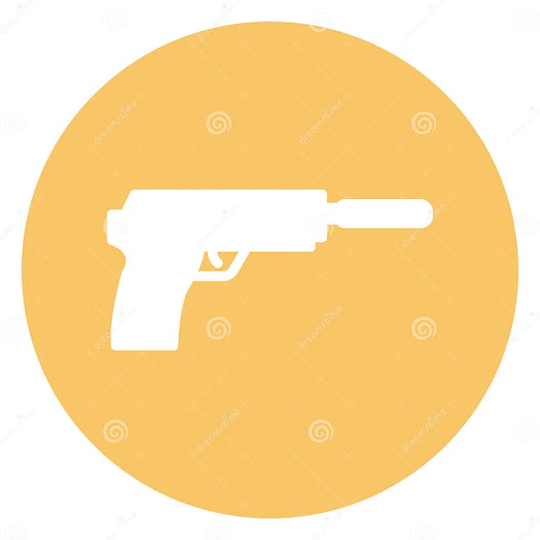 Gun Isolated Vector Icon Which Can Easily Modify or Edit Stock Vector ...