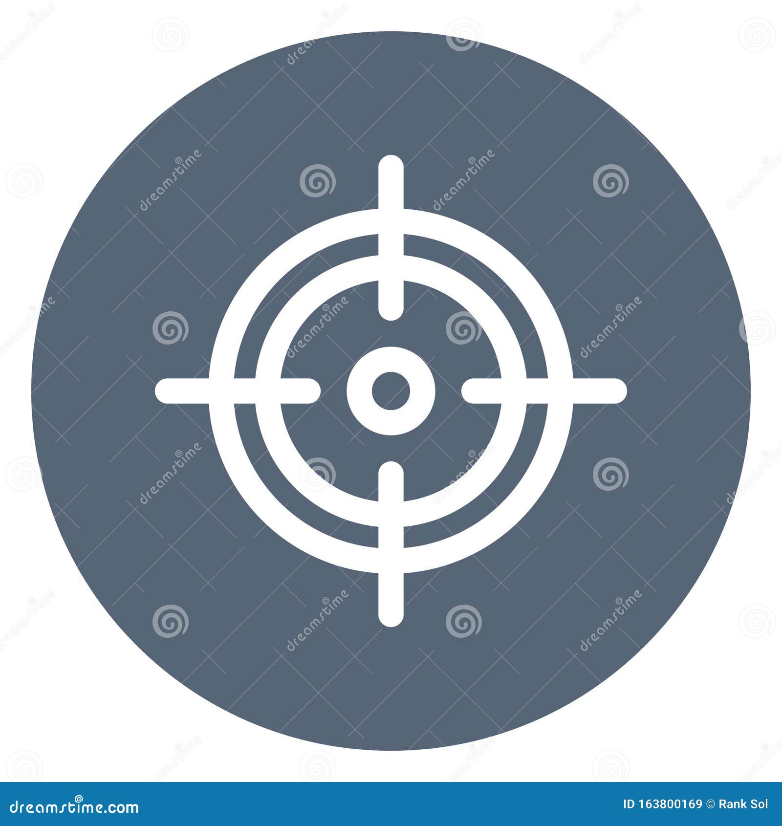 Gun Shooting Target Isolated Vector Icon Which Can Easily Modify or ...