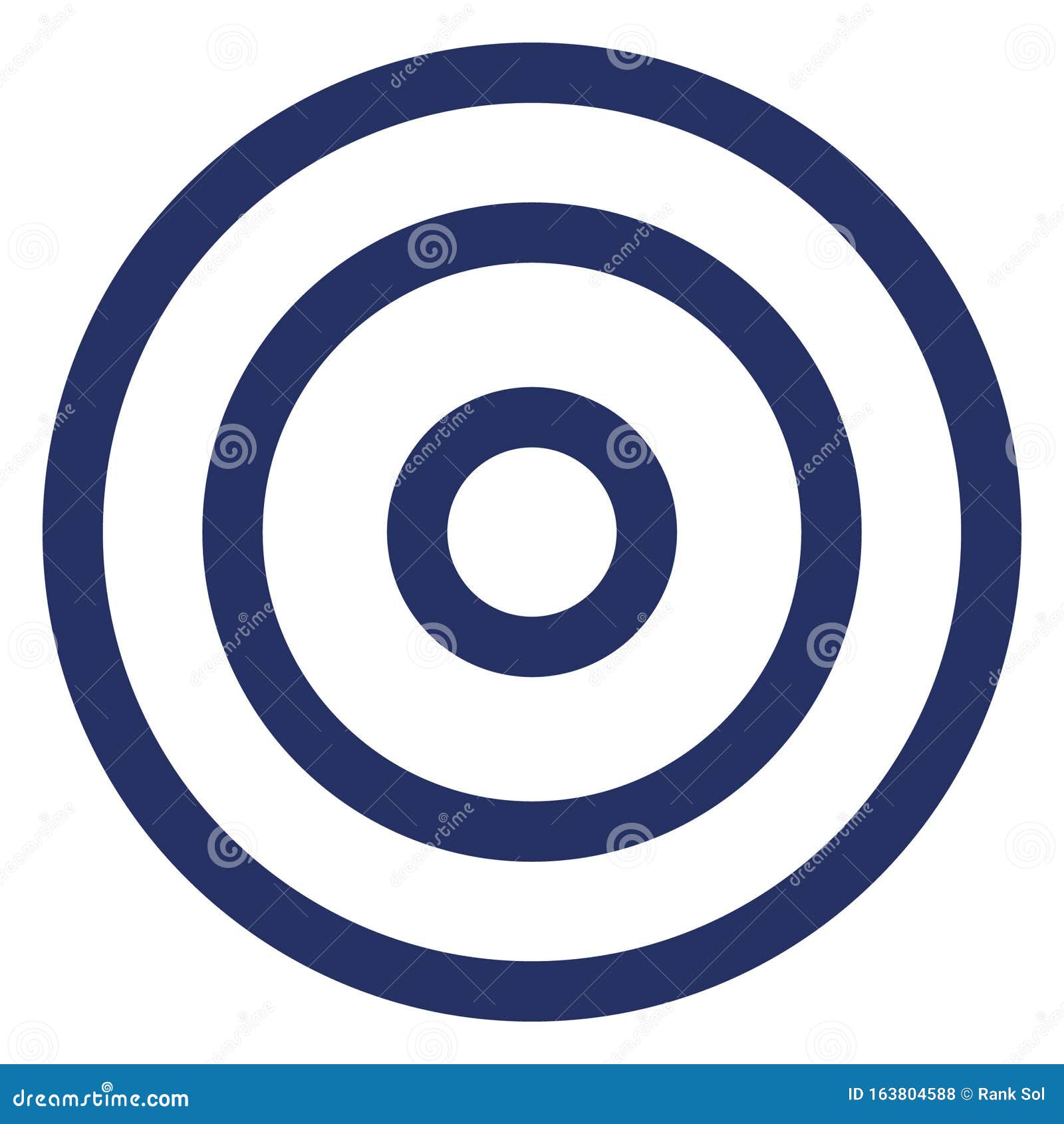 Bulls Eye Isolated Vector Icon Which Can Easily Modify or Edit Stock ...