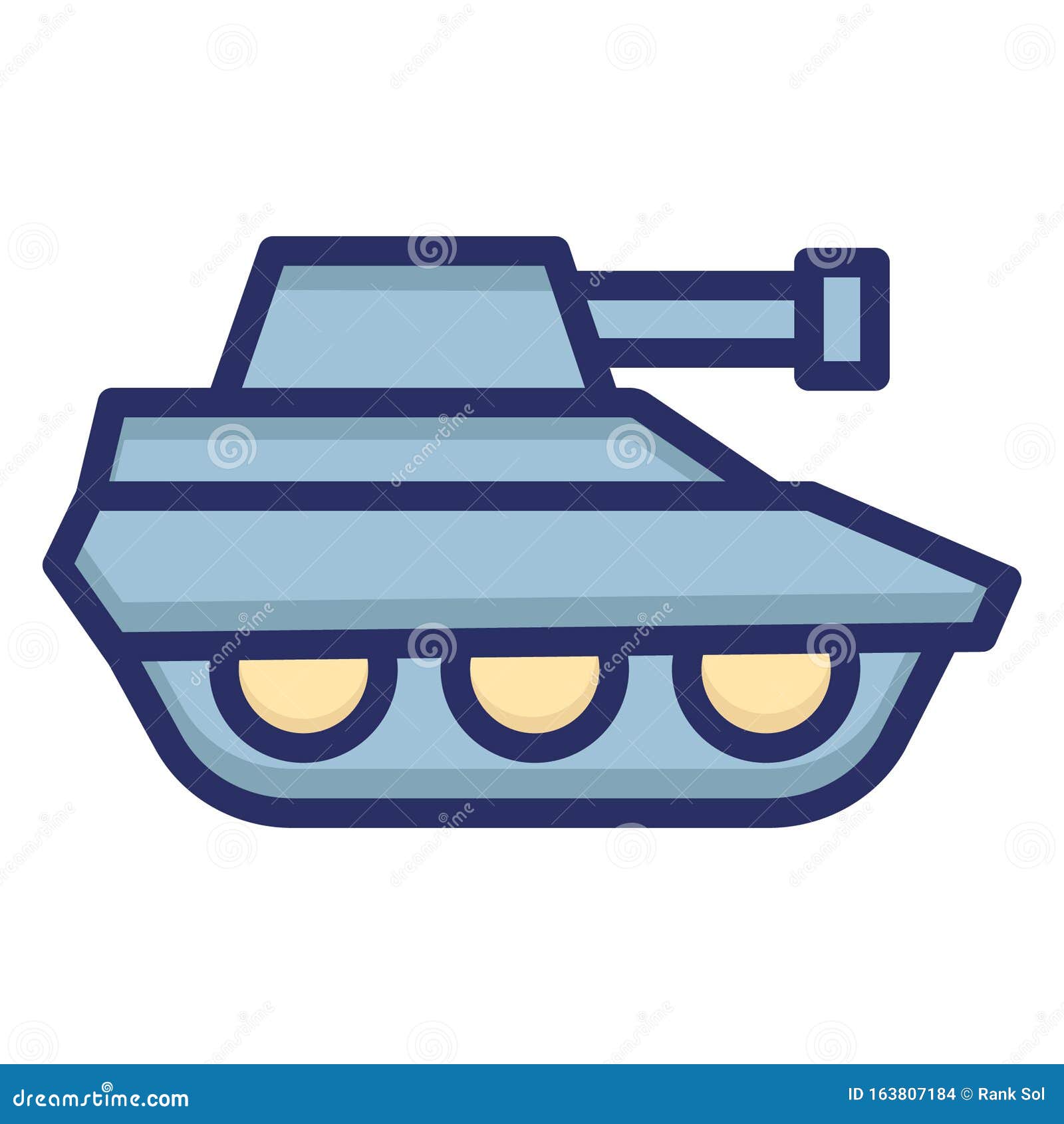 Armed Force Tank Isolated Vector Icon Which Can Easily Modify or Edit ...