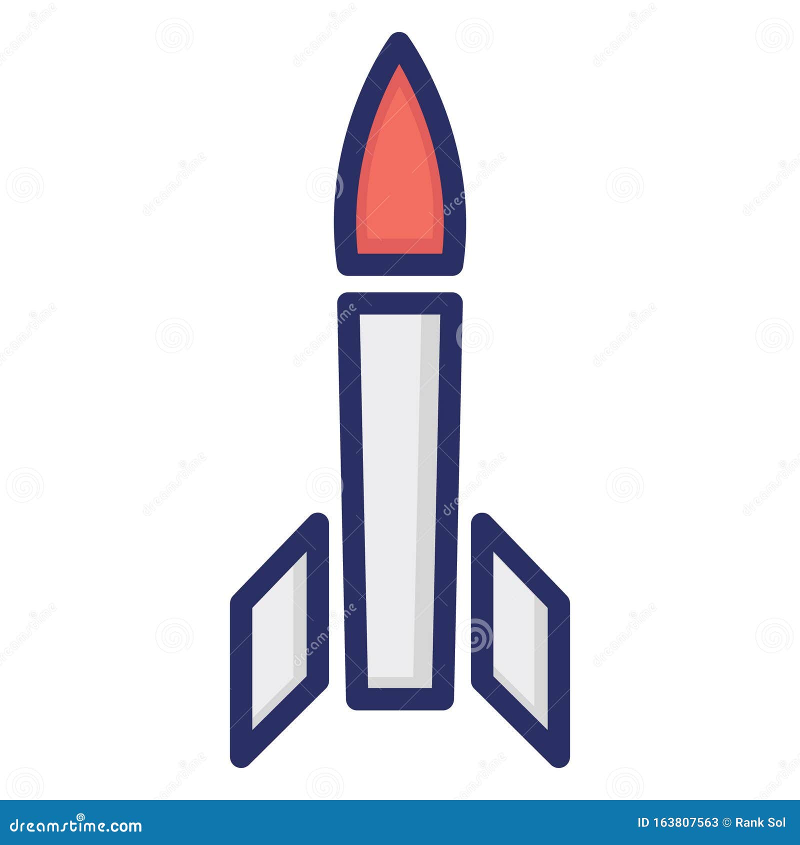 Anti Radar Missile Isolated Vector Icon Which Can Easily Modify or Edit ...