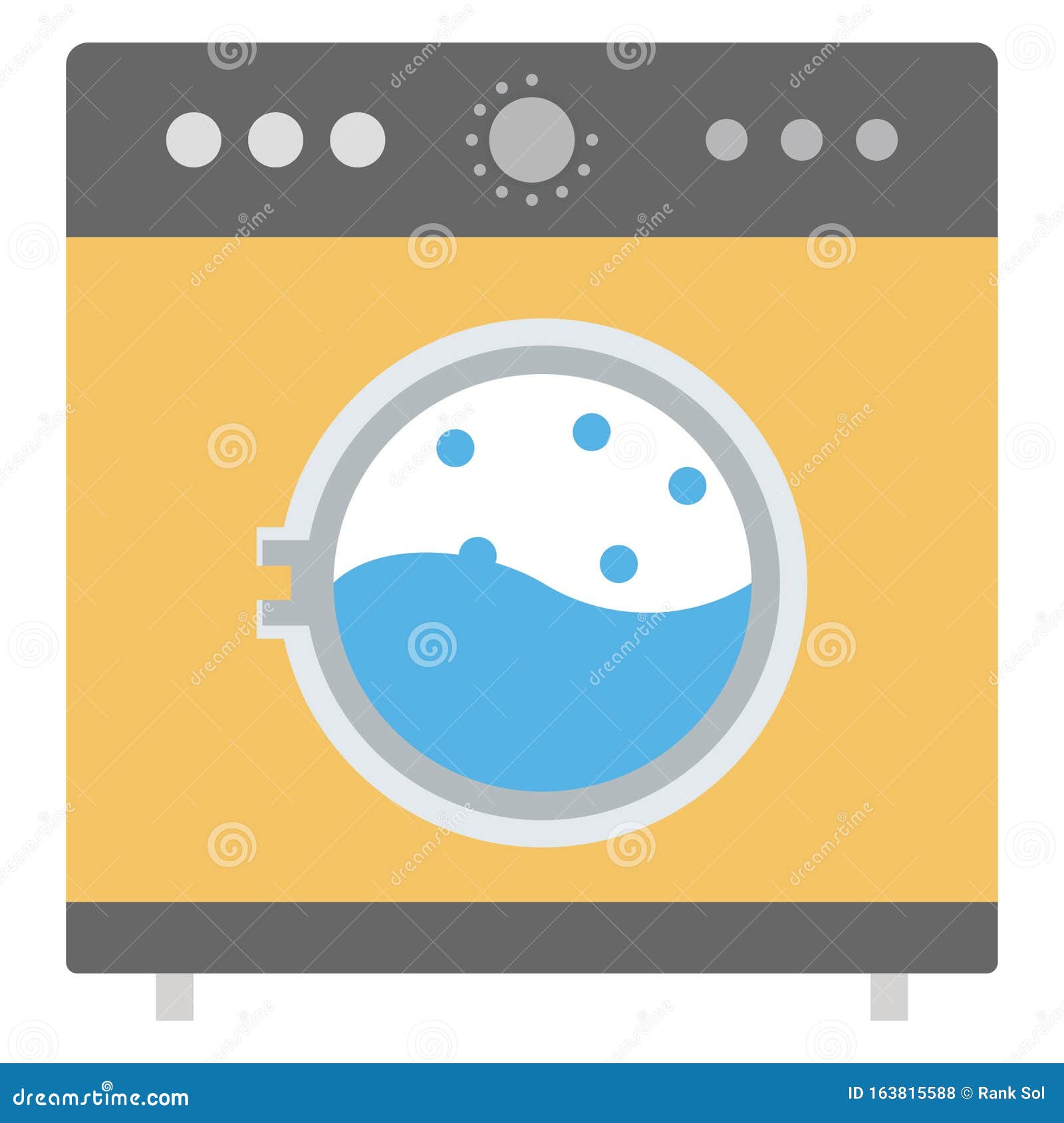 Automatic Machine Color Vector Icon Isolated and Fully Editable Stock ...