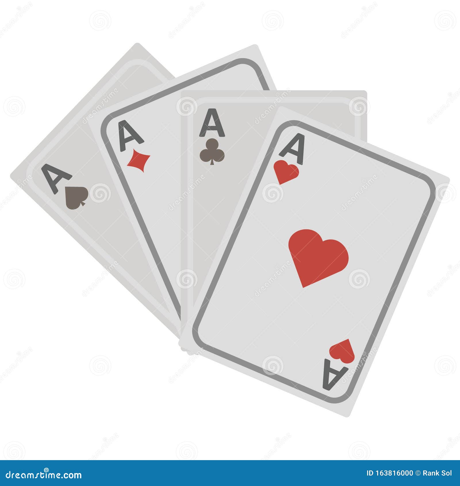 Ace Cards Color Vector Icon Isolated and Fully Editable Stock Vector ...